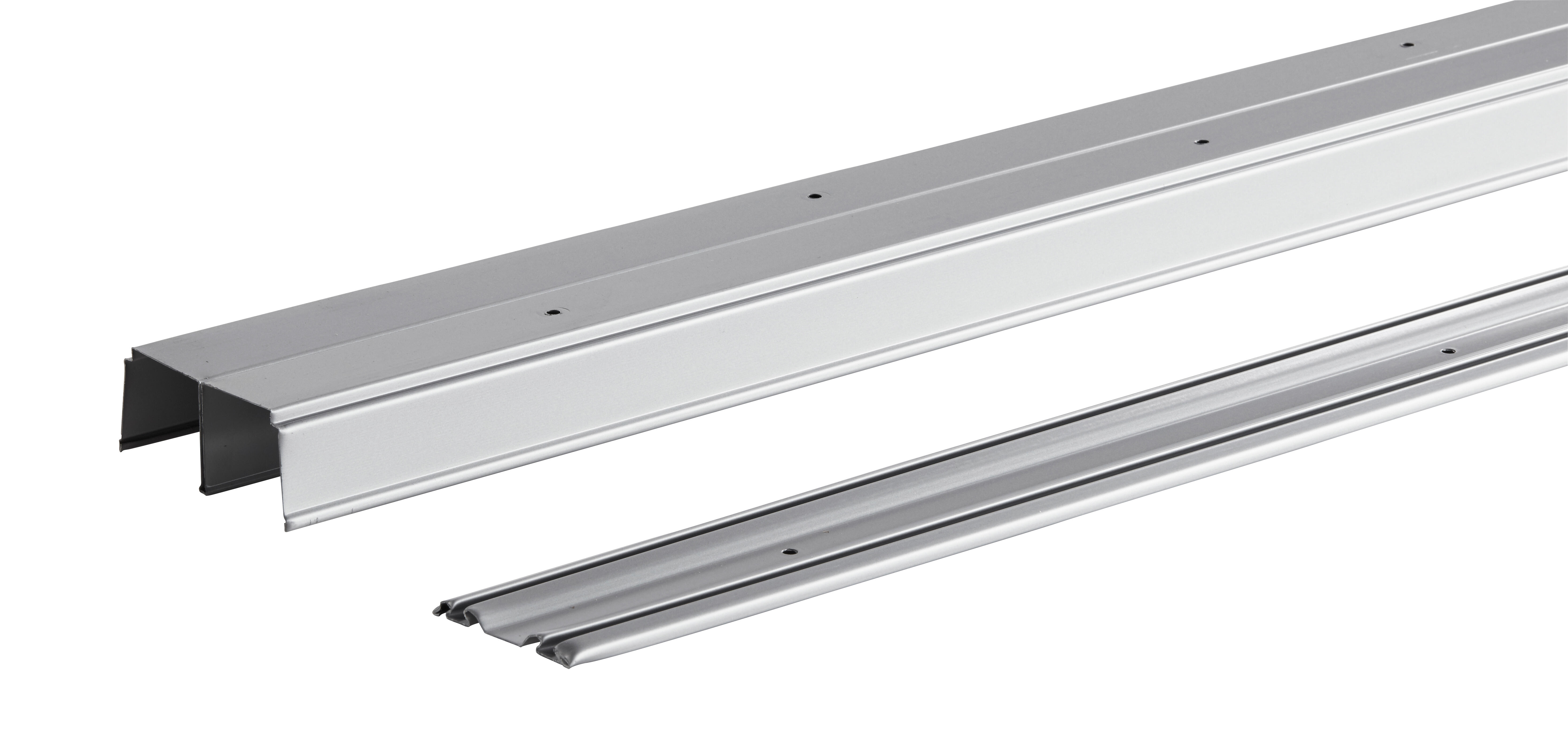 Kit rails 3600 mm haut et bas - Gris | Bricoman