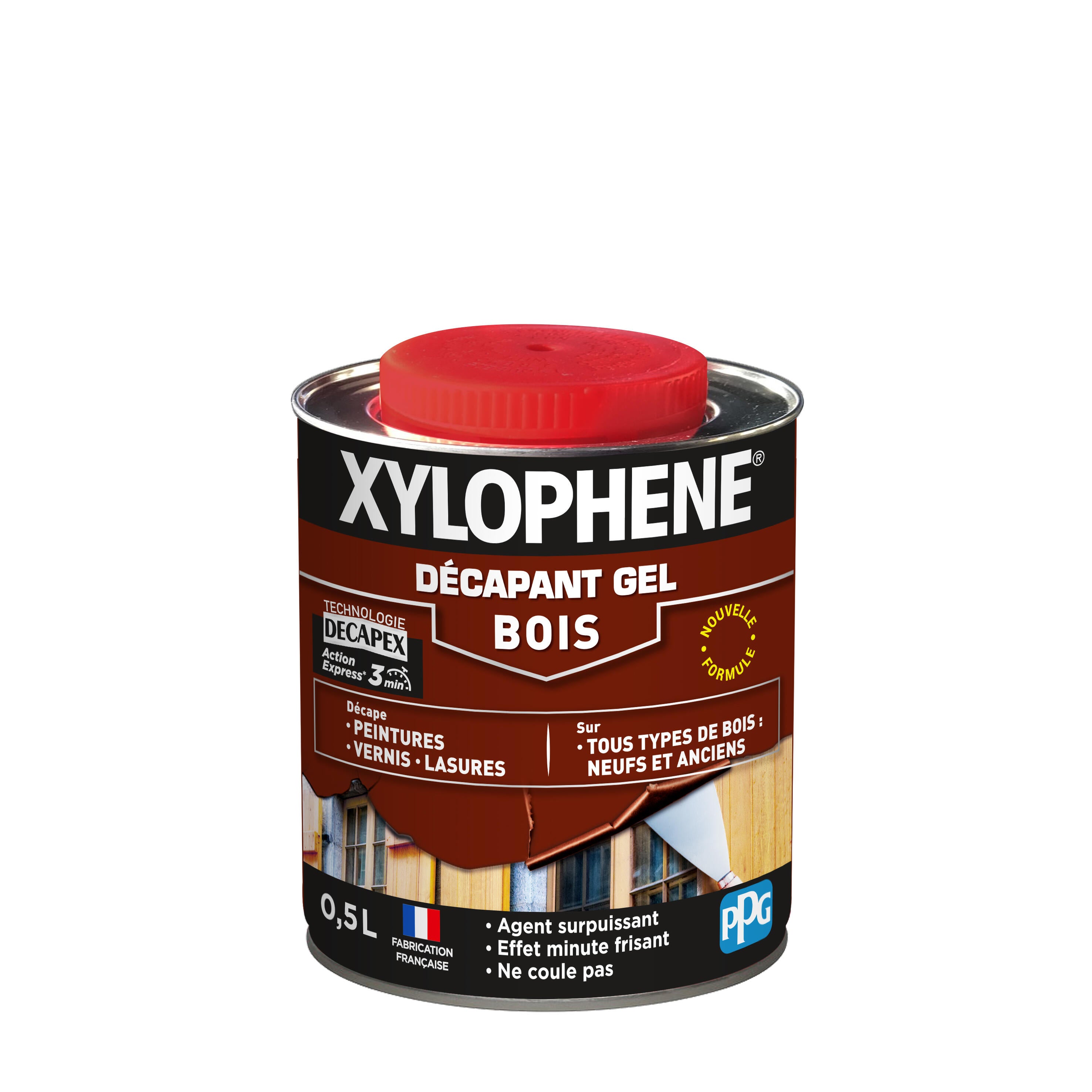 Décapant gel bois XYLOPHENE 0,5L | Bricoman