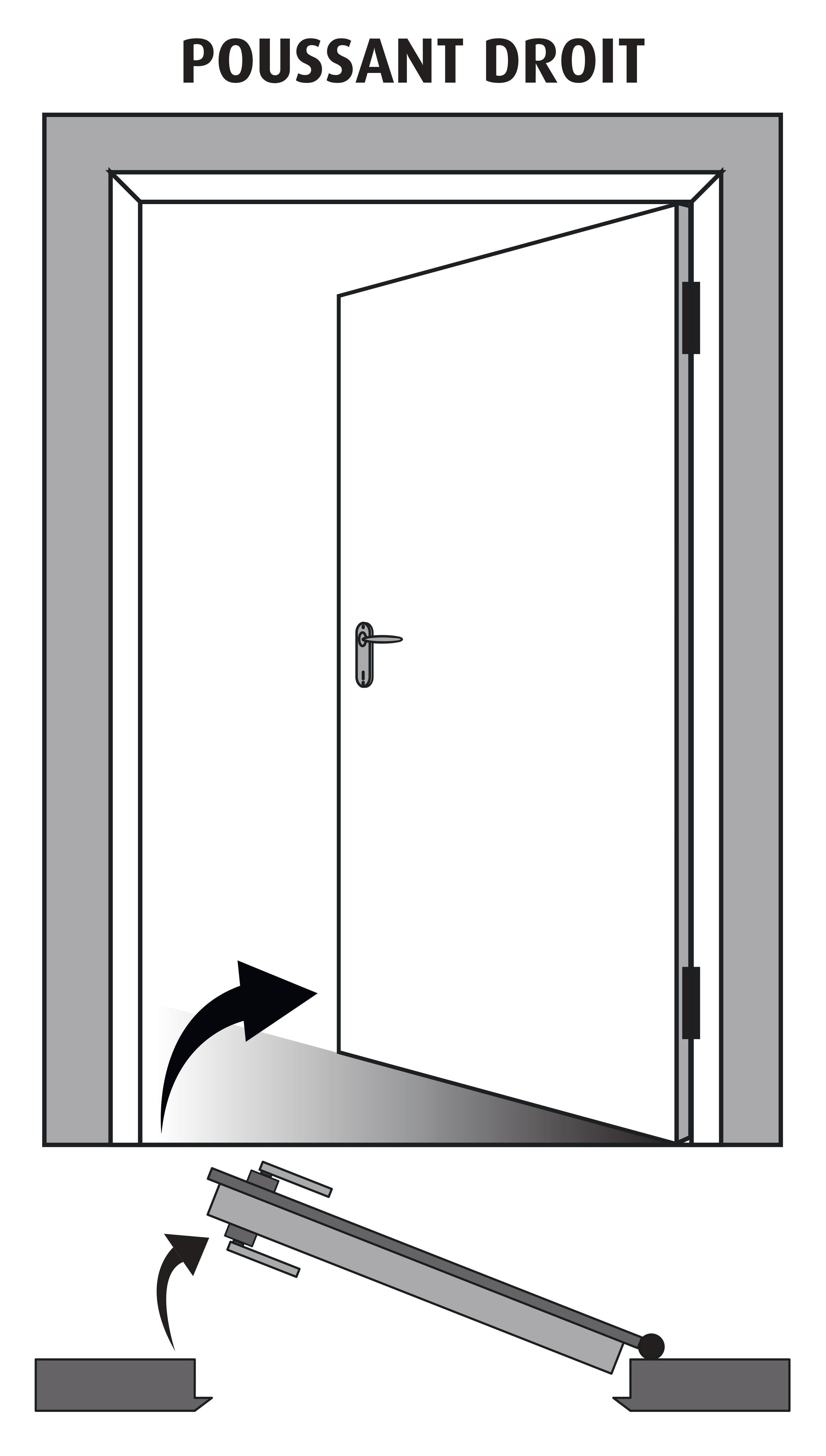 Bloc-porte à âme pleine rainuré prépeint cosmo huisserie fin de ...