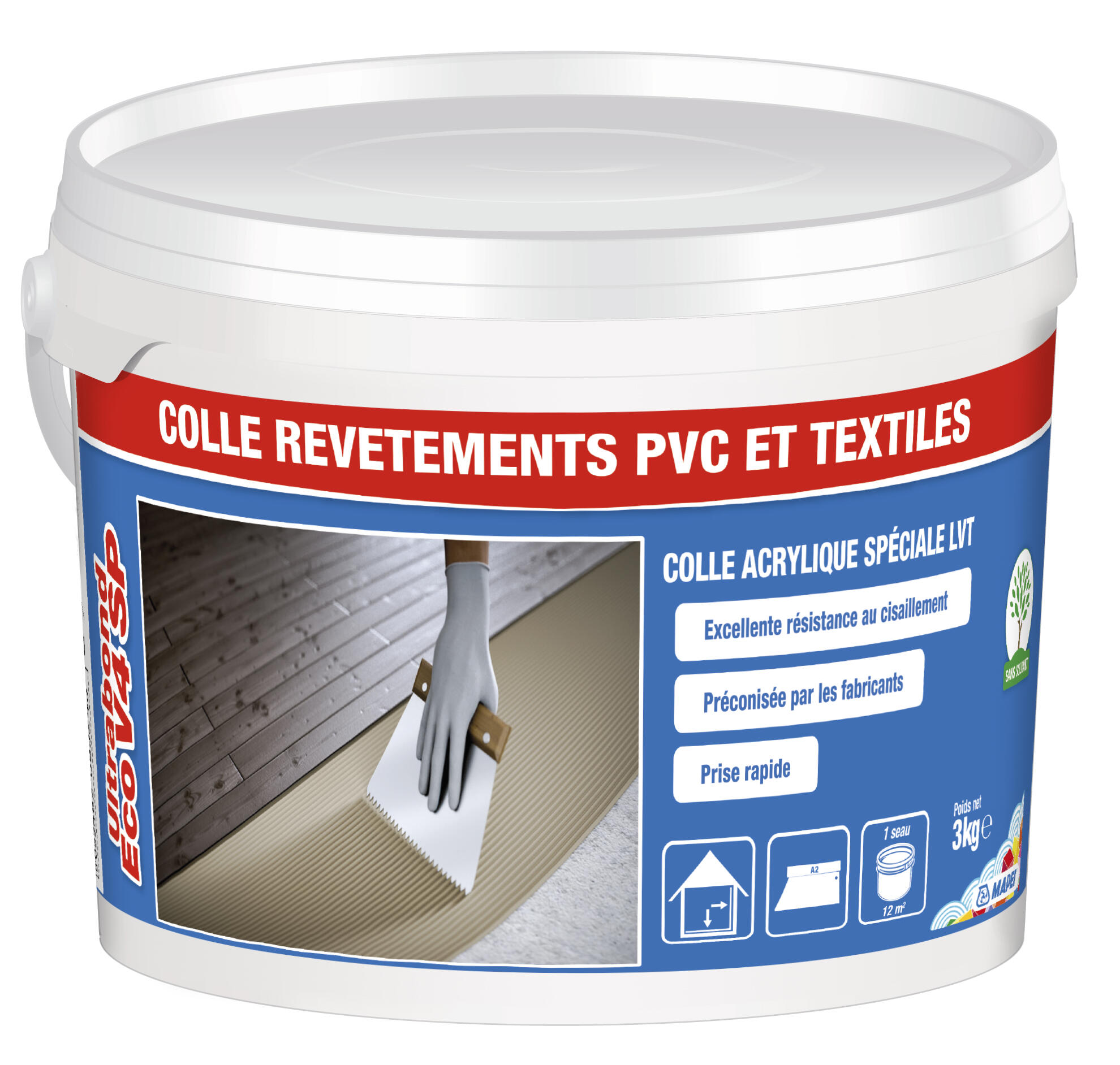 Colle acrylique 5 kg Ultrabond Eco V4 SP - 67208 MAPEI | Bricoman