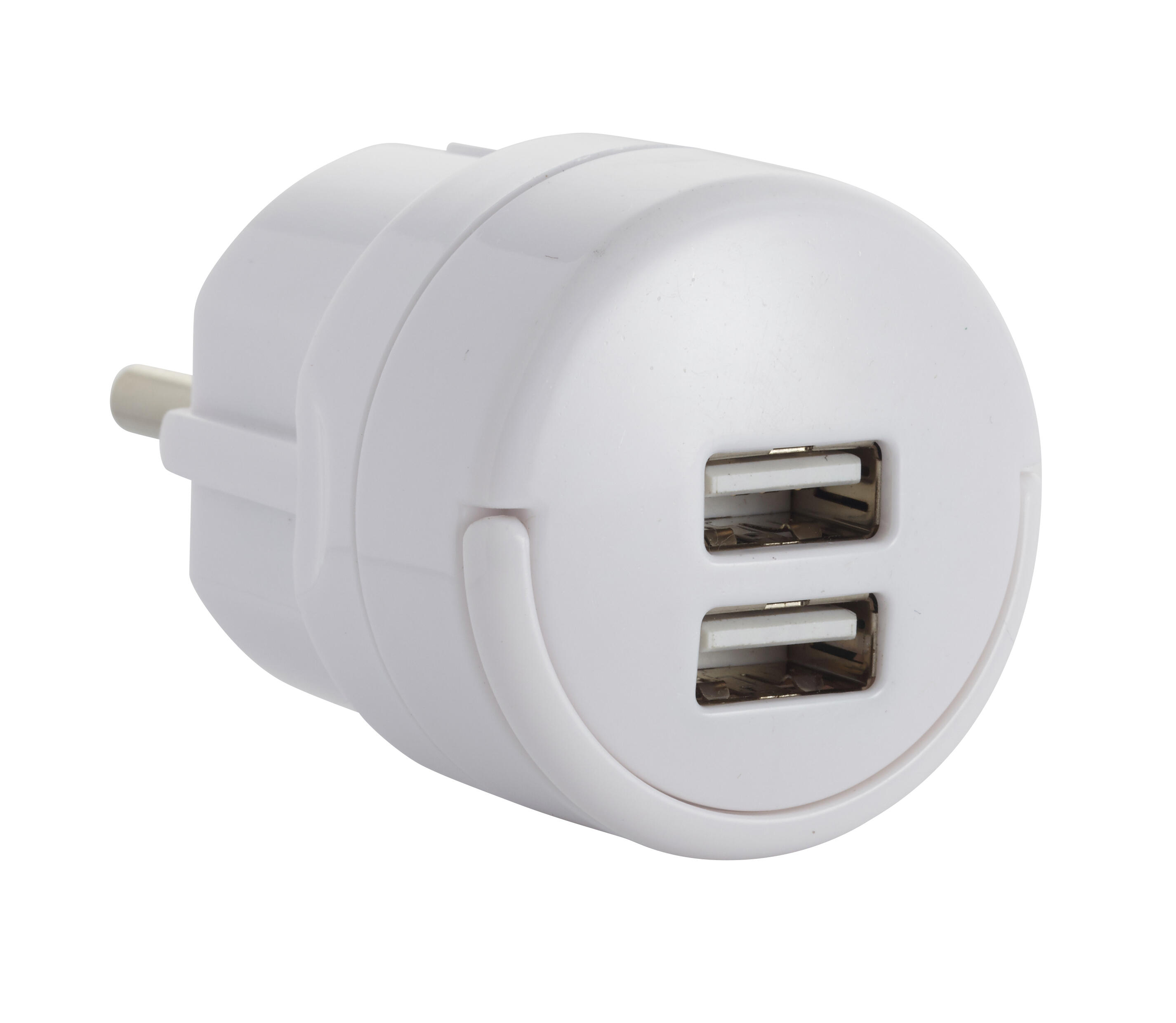 Adaptateur prise 16A en 2 ports USB | Bricoman