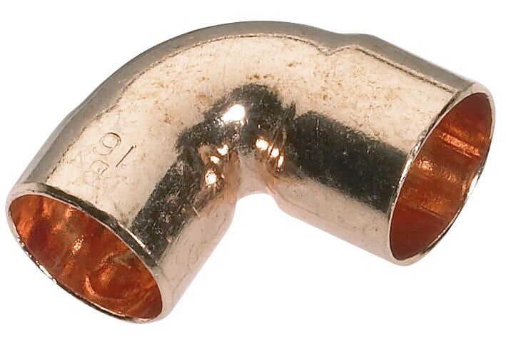 Raccord coude 90° petit rayon femelle cuivre Diam.16 mm | Bricoman