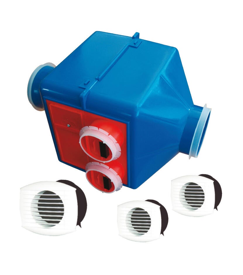 Kit vmc simple flux autoreglable basse consommation pavillon'air | Bricoman