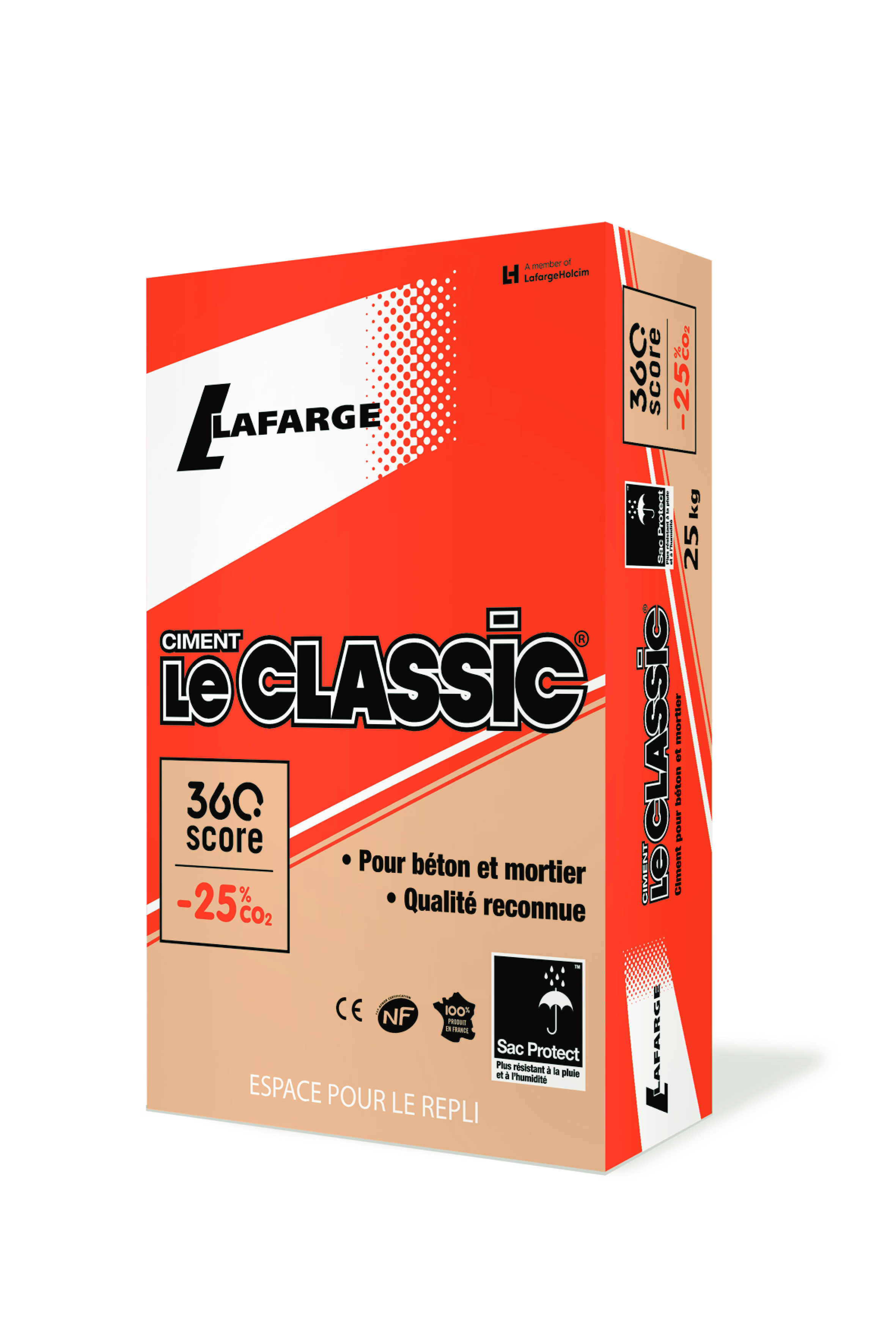 Ciment Gris 25 kg NF - Le Classic LAFARGE | Bricoman