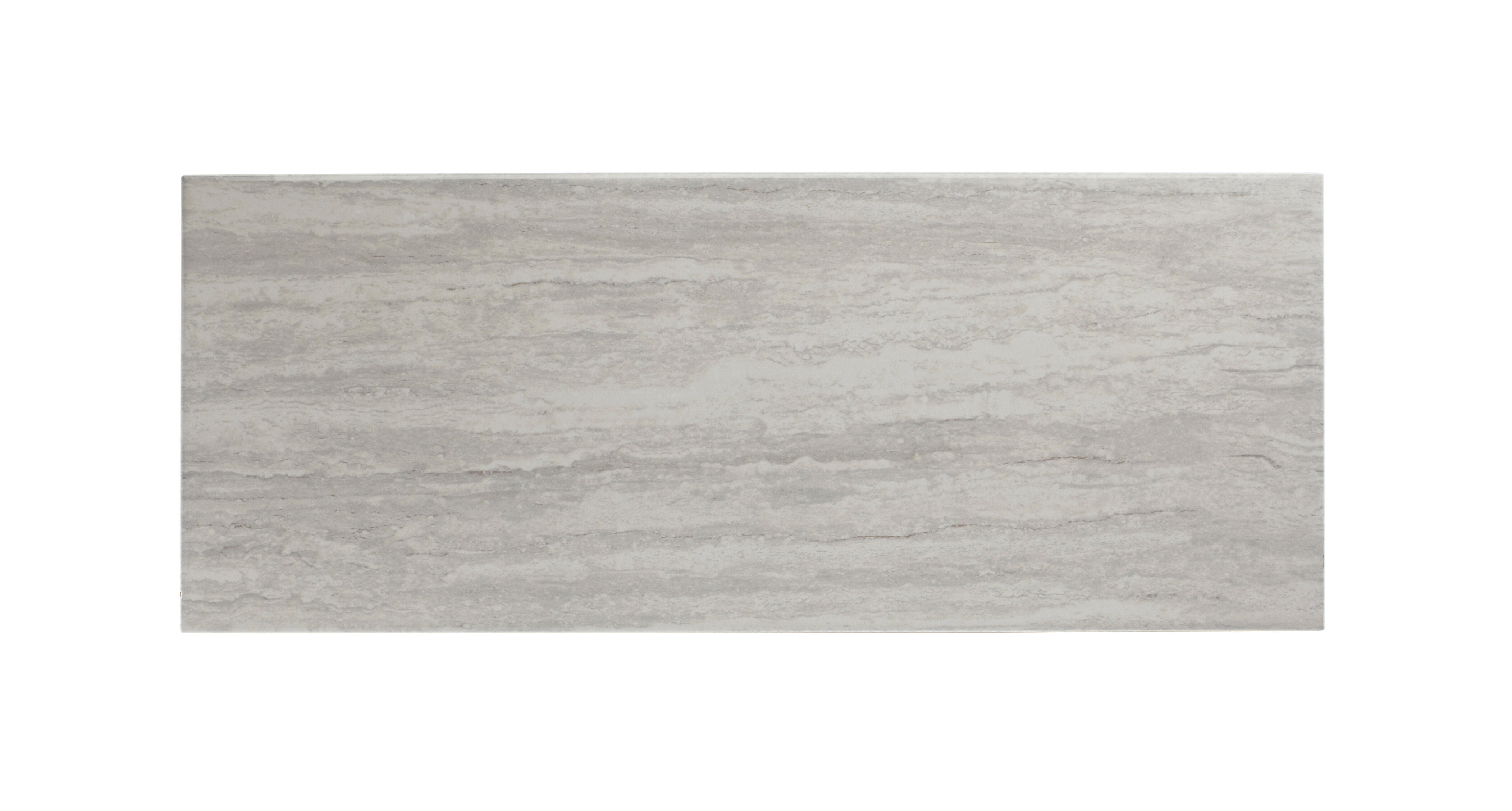 Faïence anthracite effet marbre l.20 x L.50 cm Travertino | Bricoman