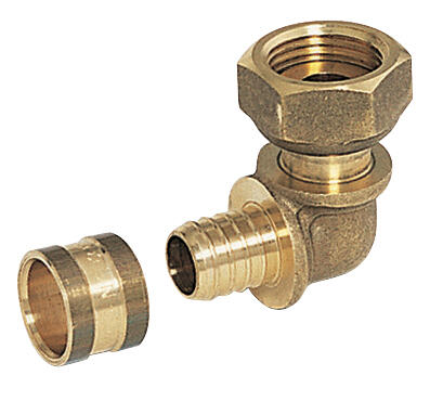 Raccord coude femelle F.15X21(1/2'') PER à glissement Diam.16 mm - COMAP | Bricoman