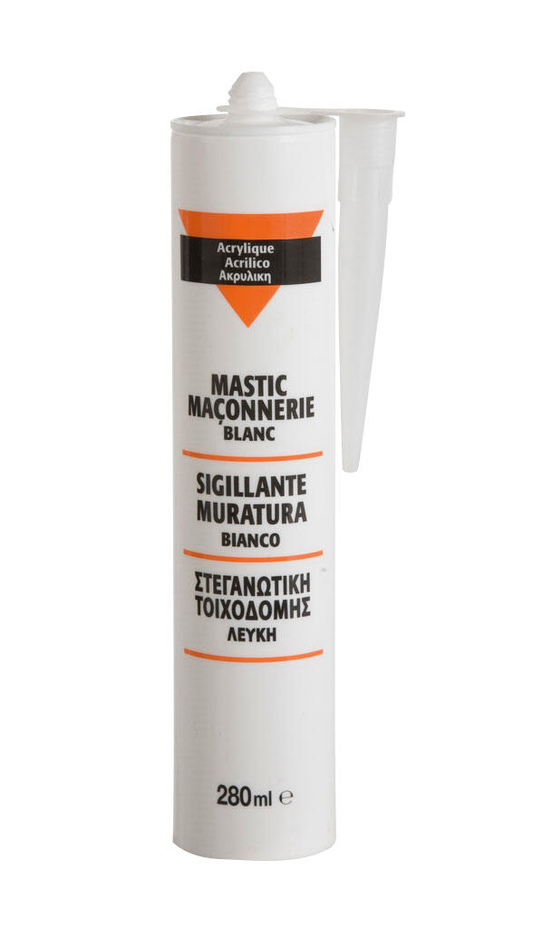 Mastic maçonnerie acrylique blanc 280 ml | Bricoman