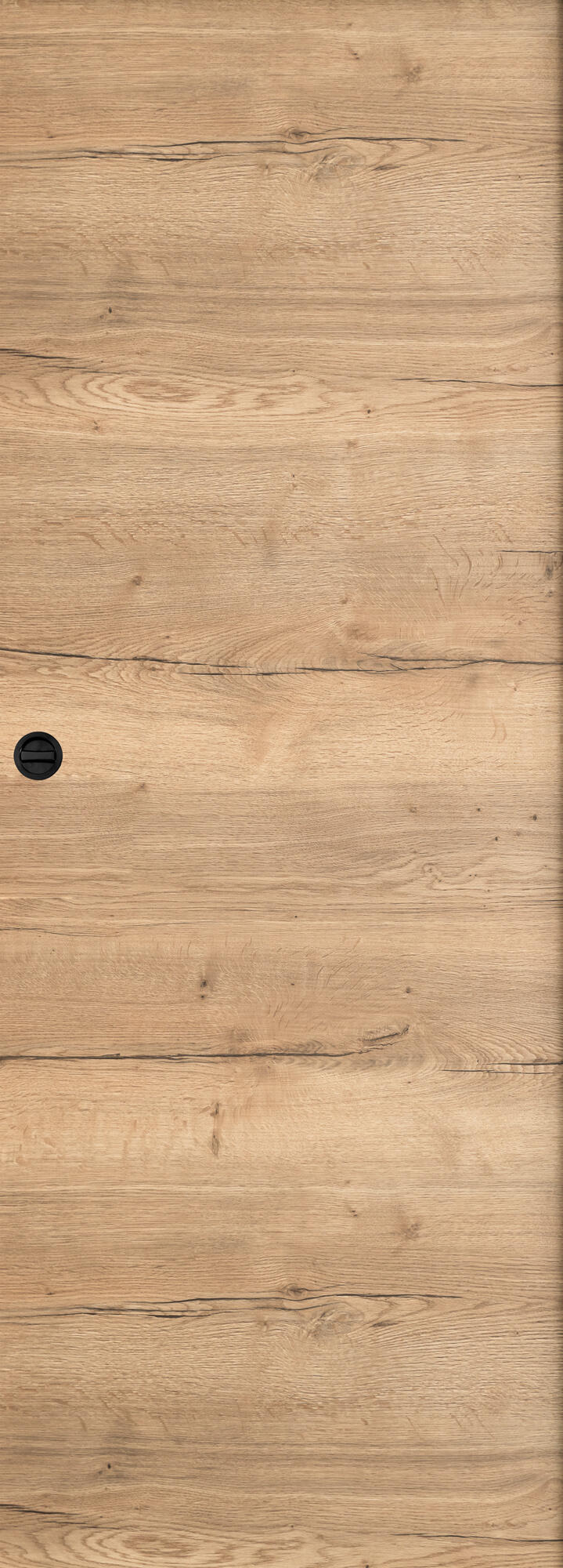 Porte coulissante seule Chari déco revêtue Larg.83 mm pleine entaillée ...