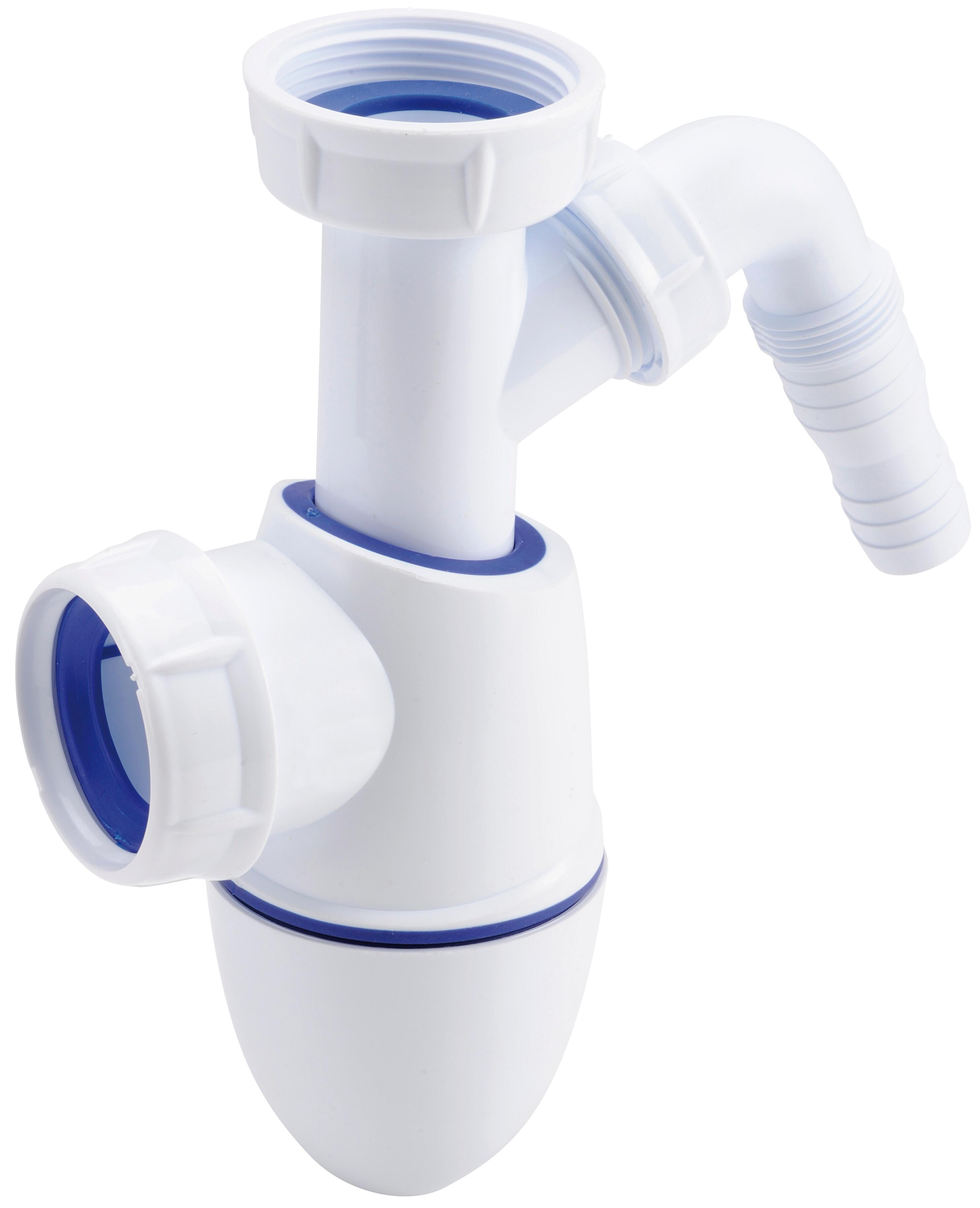 Siphon pour lavabo Diam.32 mm réglable en hauteur blanc NF - NICOLL ...