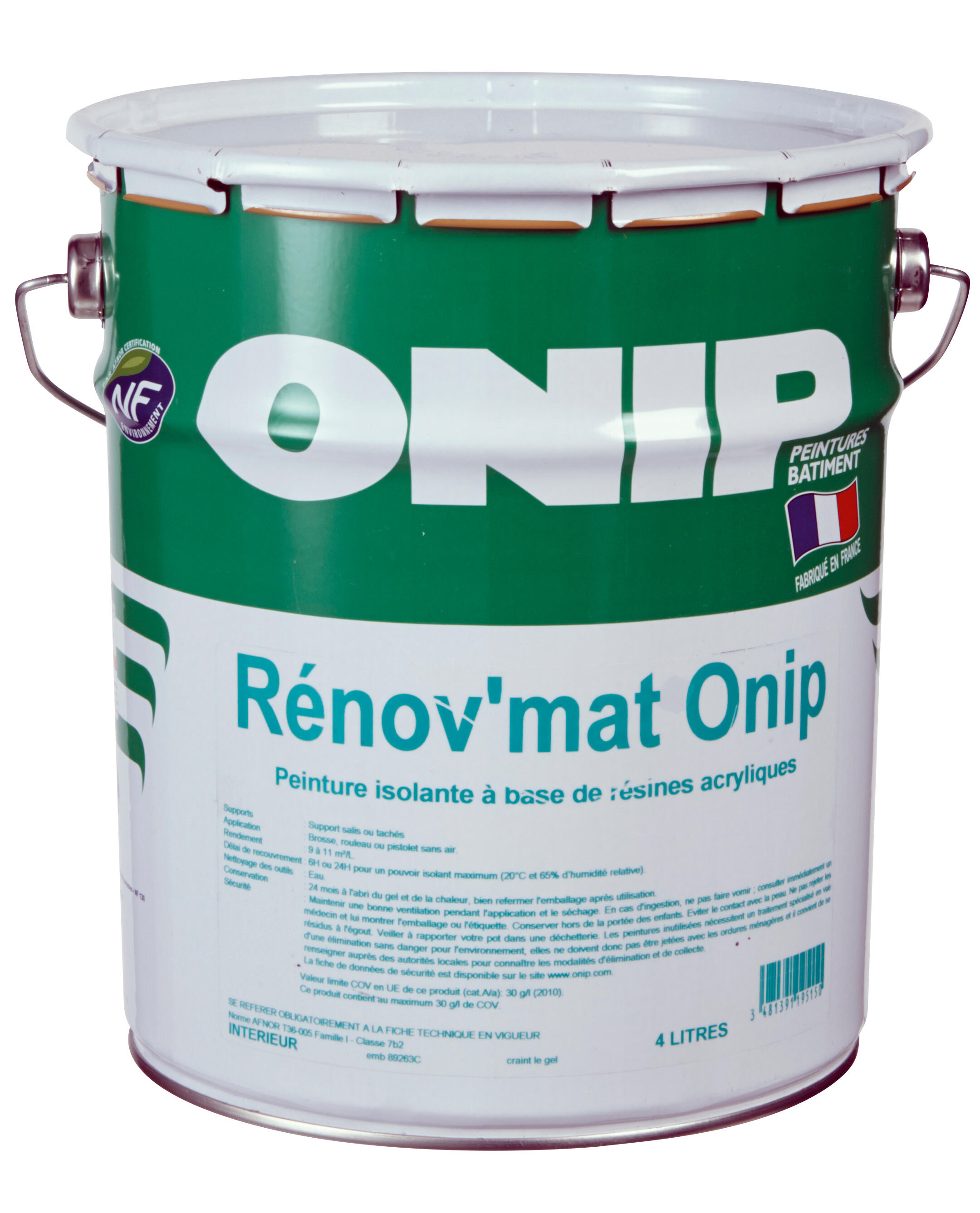 Onip Peinture isolante Rénov'mat 4 L | Bricoman