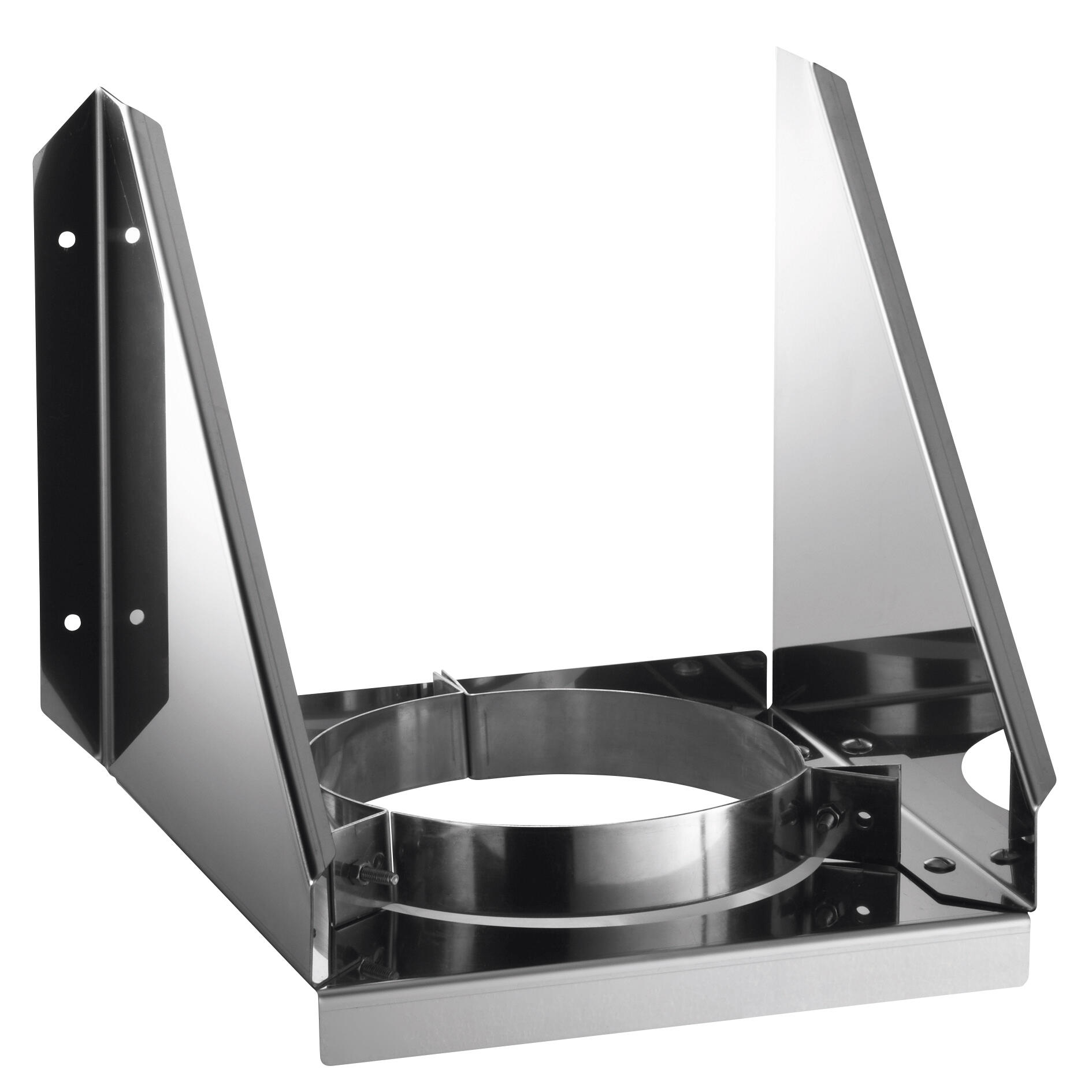 Support mural inox diamètre 200 mm | Bricoman