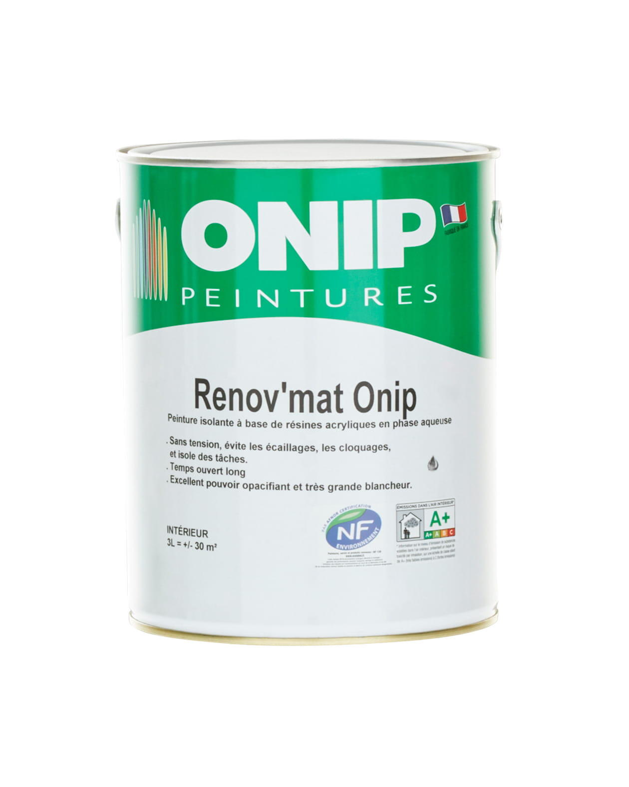 Peinture plafond acrylique 3 L Rénov'mat - ONIP | Bricoman