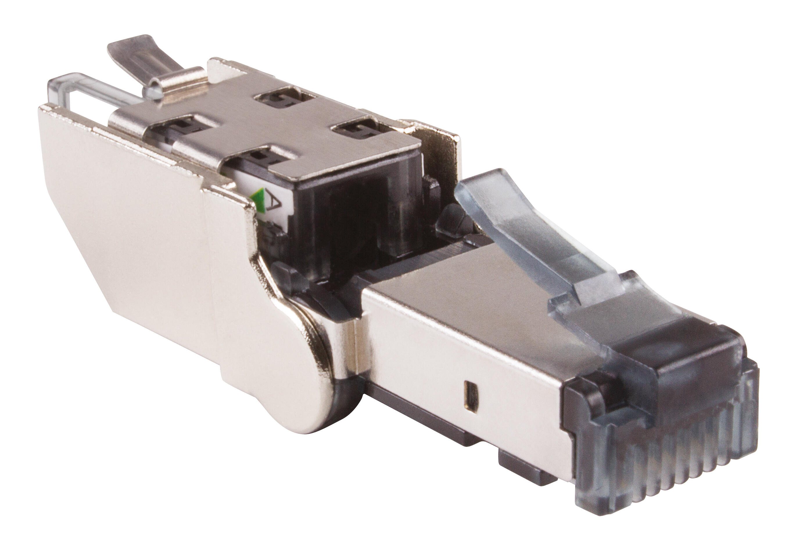 PLUG RJ45 ROTATIF CAT6A BLINDE 360° SANS OUTILS MMC | Bricoman