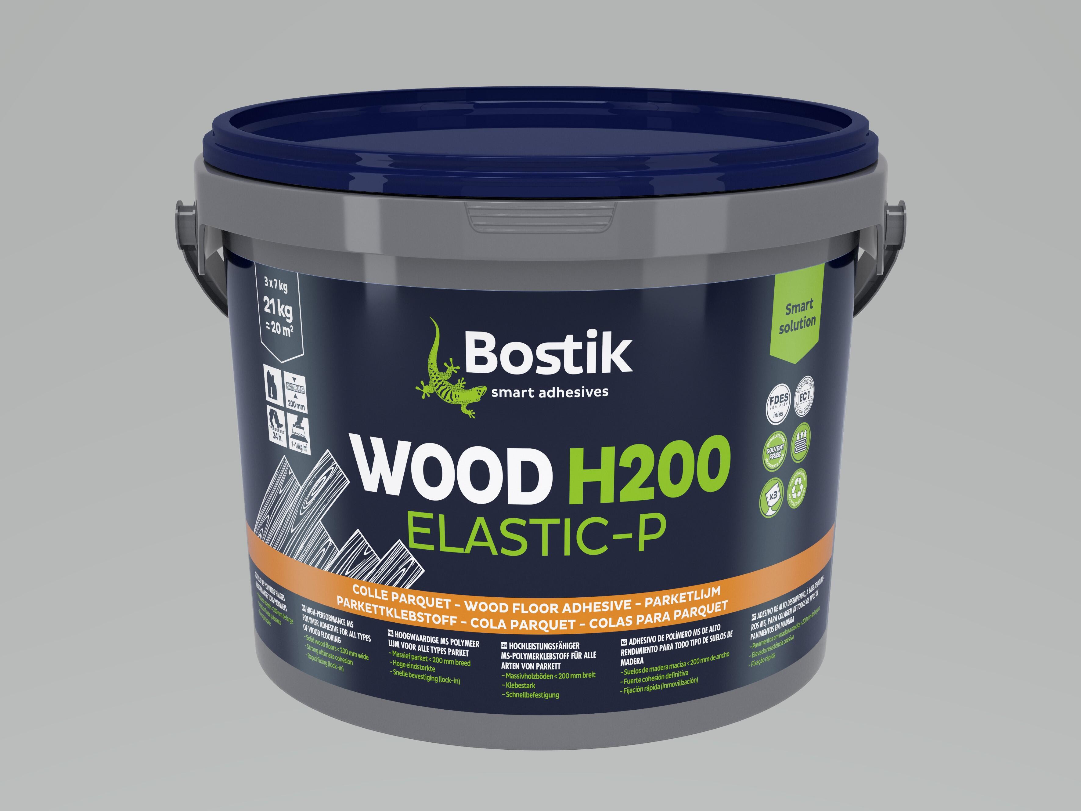 Colle parquet monocomposant BOSTIK WOOD H200 21 kg | Bricoman