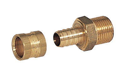 Raccord mamelon mâle M.15X21(1/2'') PER à glissement Diam.16 mm - COMAP | Bricoman