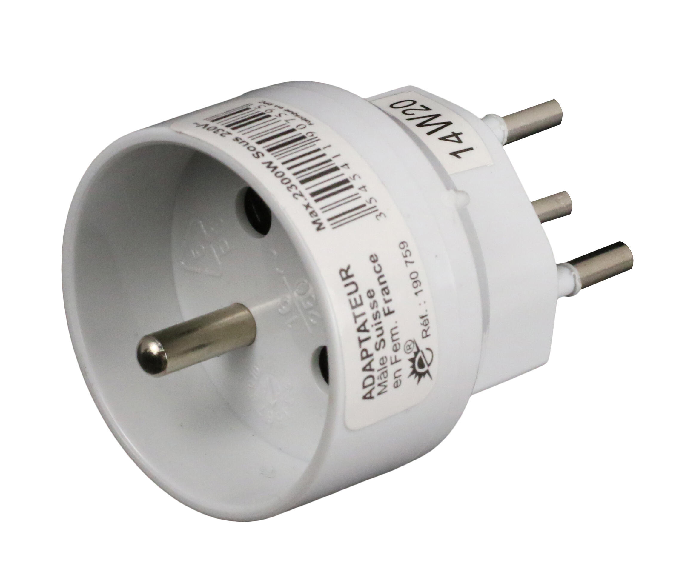 ADAPTATEUR FEMELLE FRANCE/MAL SUISSE | Bricoman