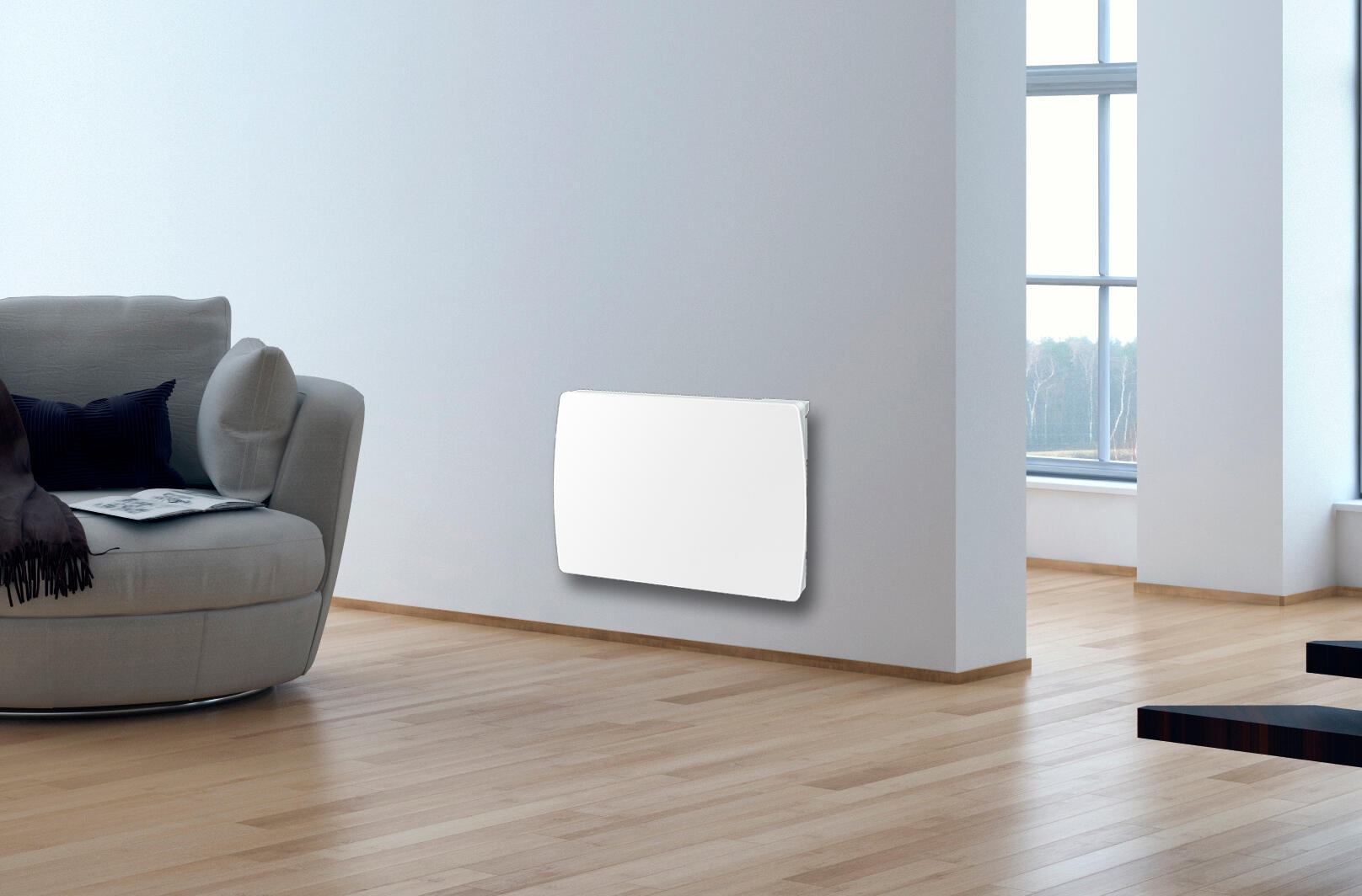 RADIATEUR CERAMIQUE VERRE JARPA 1000W TACTILE | Bricoman