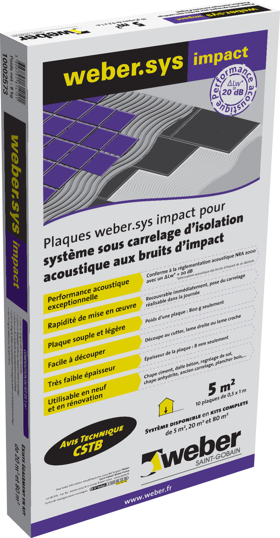 Kit weber.sys impact 5m² | Bricoman