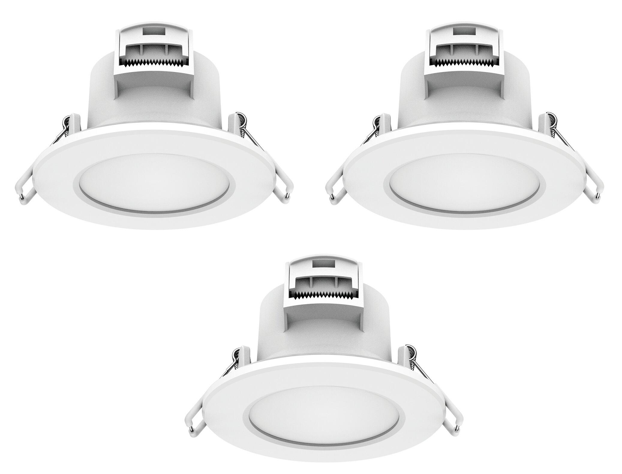 Spot LED encastrable lot de 3 - SLID | Bricoman