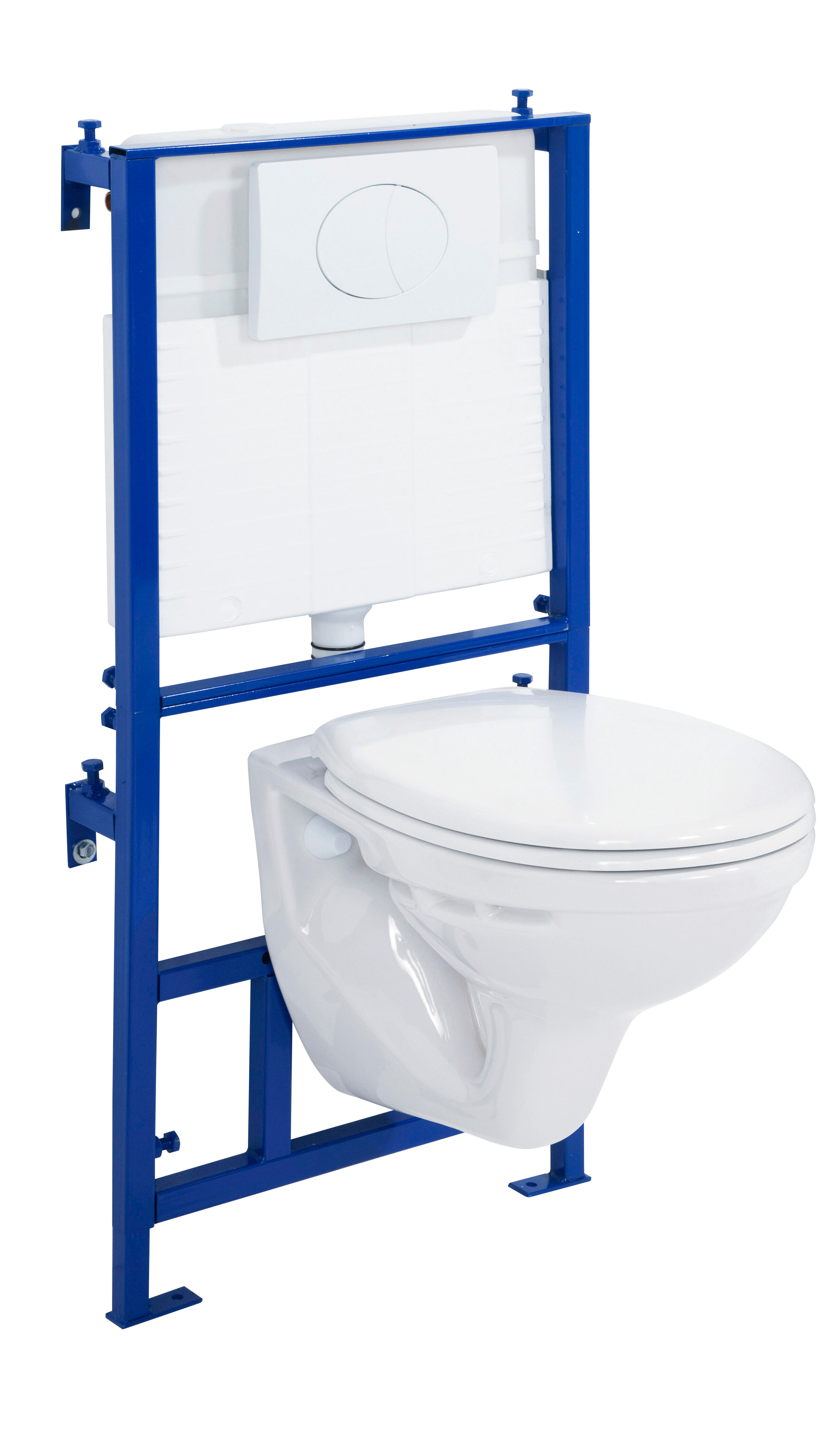 Pack wc suspendu avec bride bâti mur porteur - GODART Prague | Bricoman