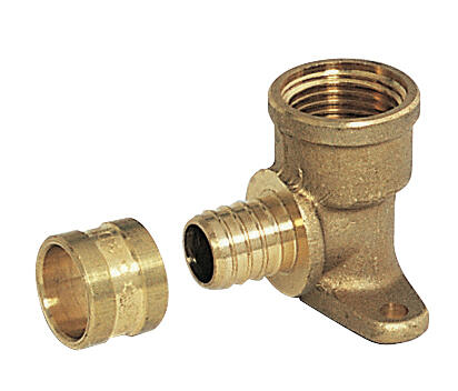 Raccord coude applique femelle F.15X21(1/2'') PER à glissement Diam.16 mm - COMAP | Bricoman