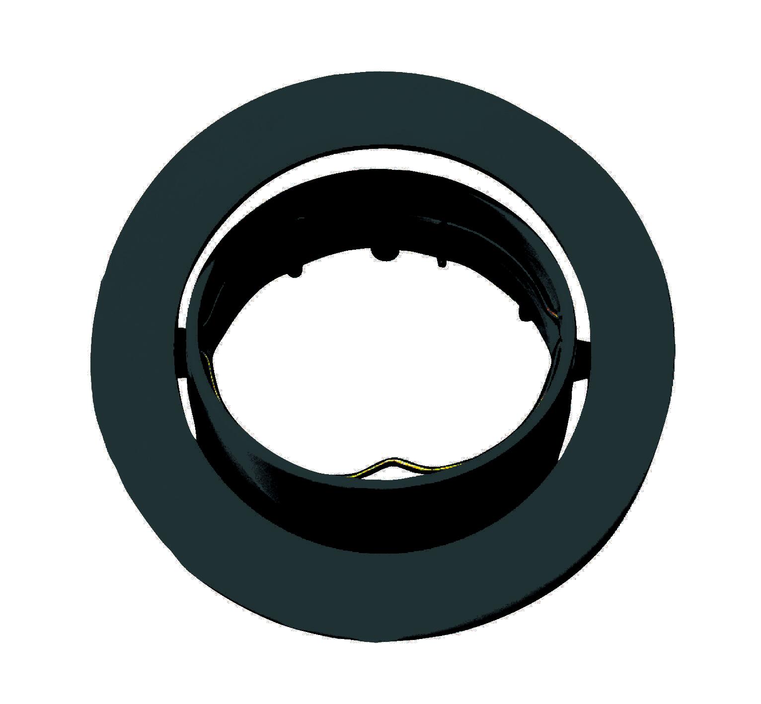 Anneau encastrable fonte orientable noir - SLID | Bricoman