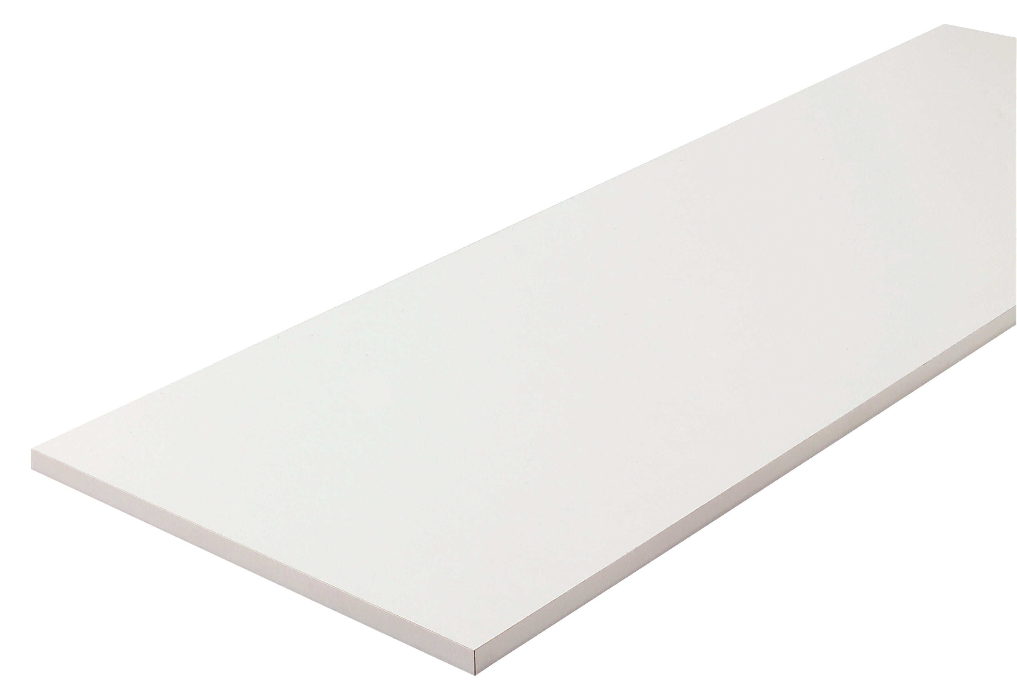 Tablette Mélaminée Blanche Ép. 18 mm 400 x 1200 mm | Bricoman