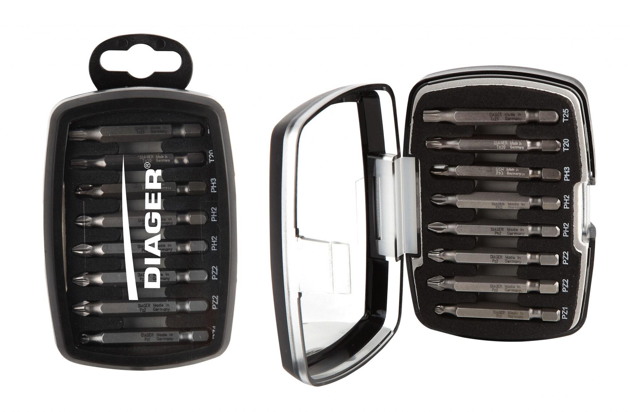 Coffret de 8 embouts de vissage torsion Long.50 mm - 636C DIAGER | Bricoman