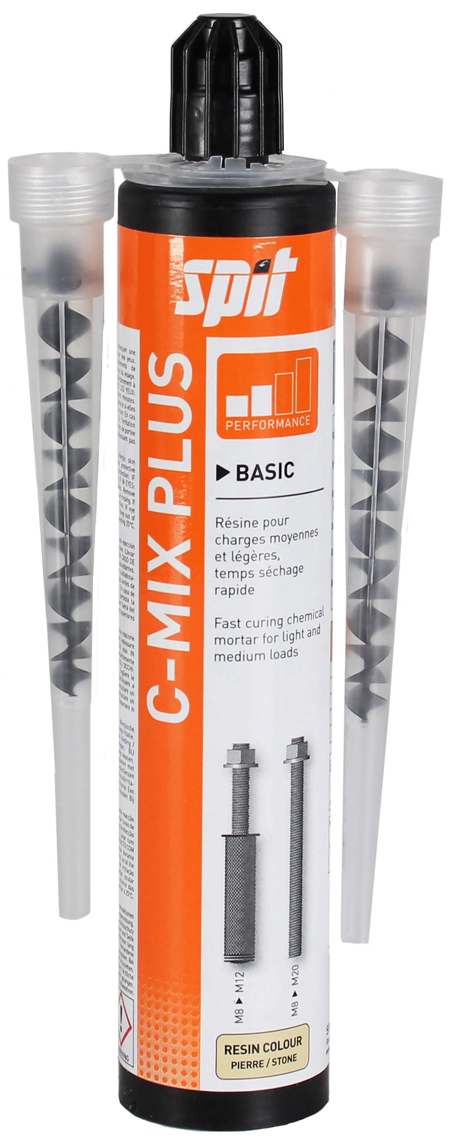 Cartouche de scellement chimique cmix ton pierre 300ml + 2 buses - SPIT ...