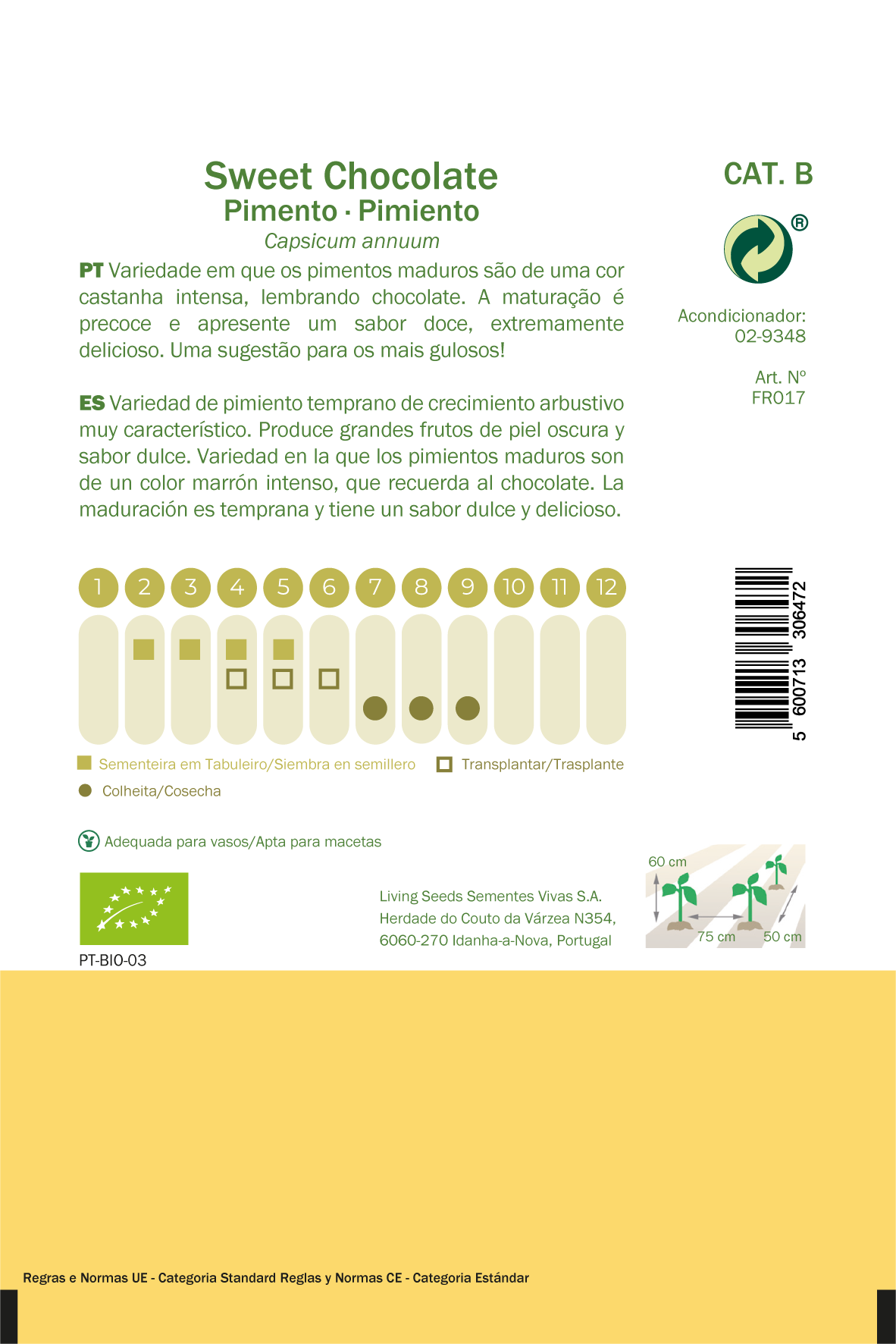 Semilla de pimiento sweet chocolate Bio | Leroy Merlin