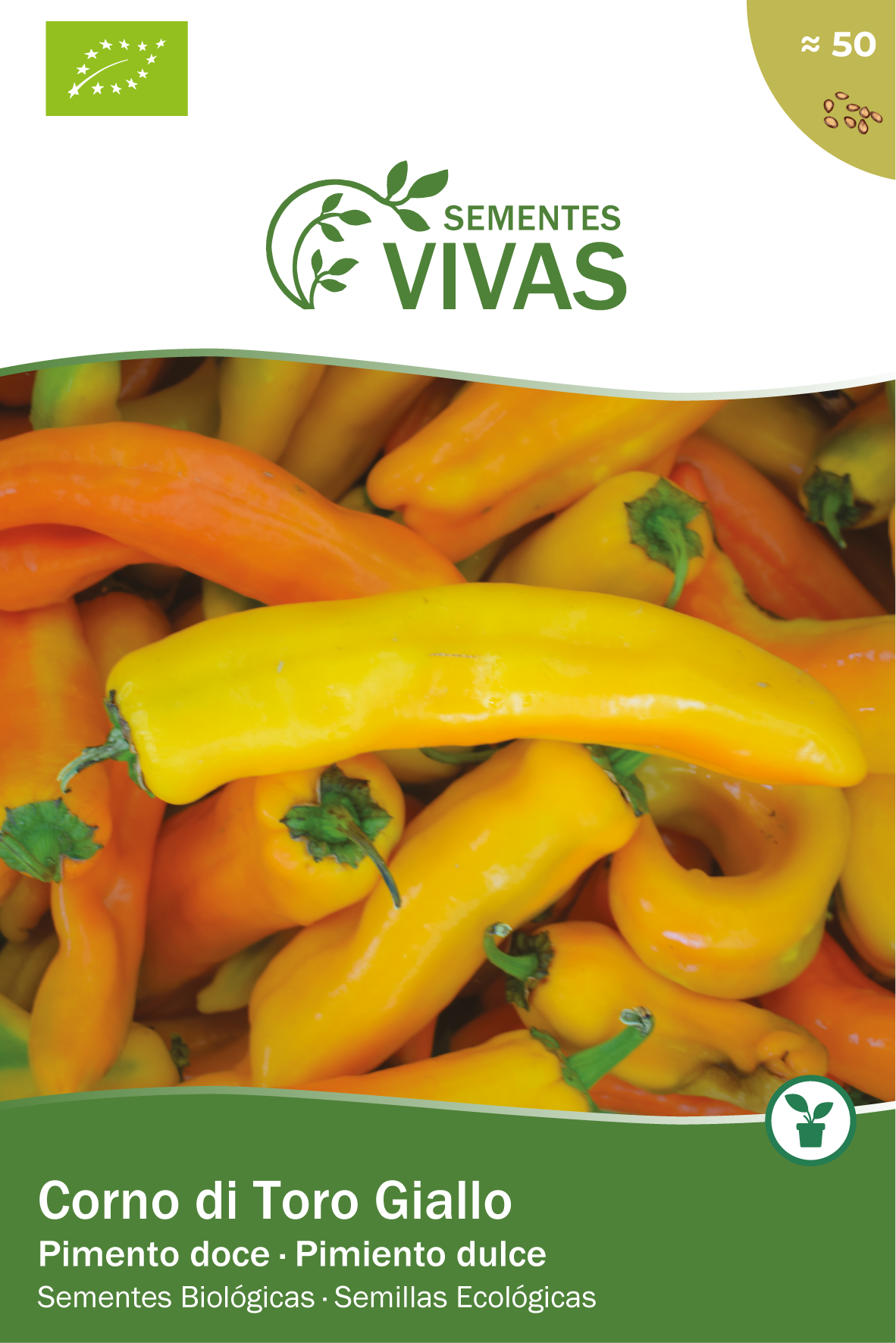 Semilla de pimiento corno toro giallo Bio | Leroy Merlin