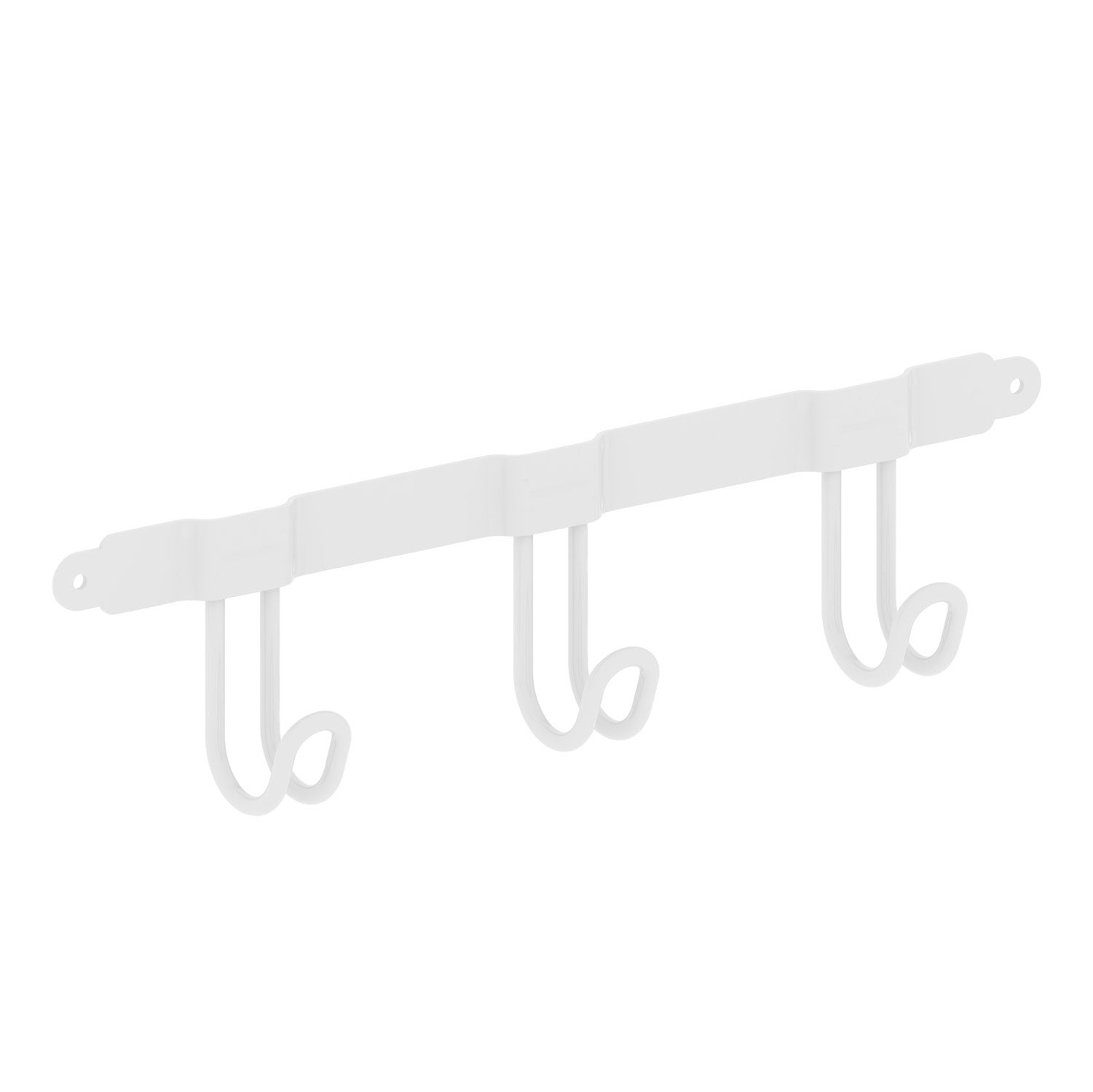 Percha/perchero blanco con 3 ganchos | Leroy Merlin