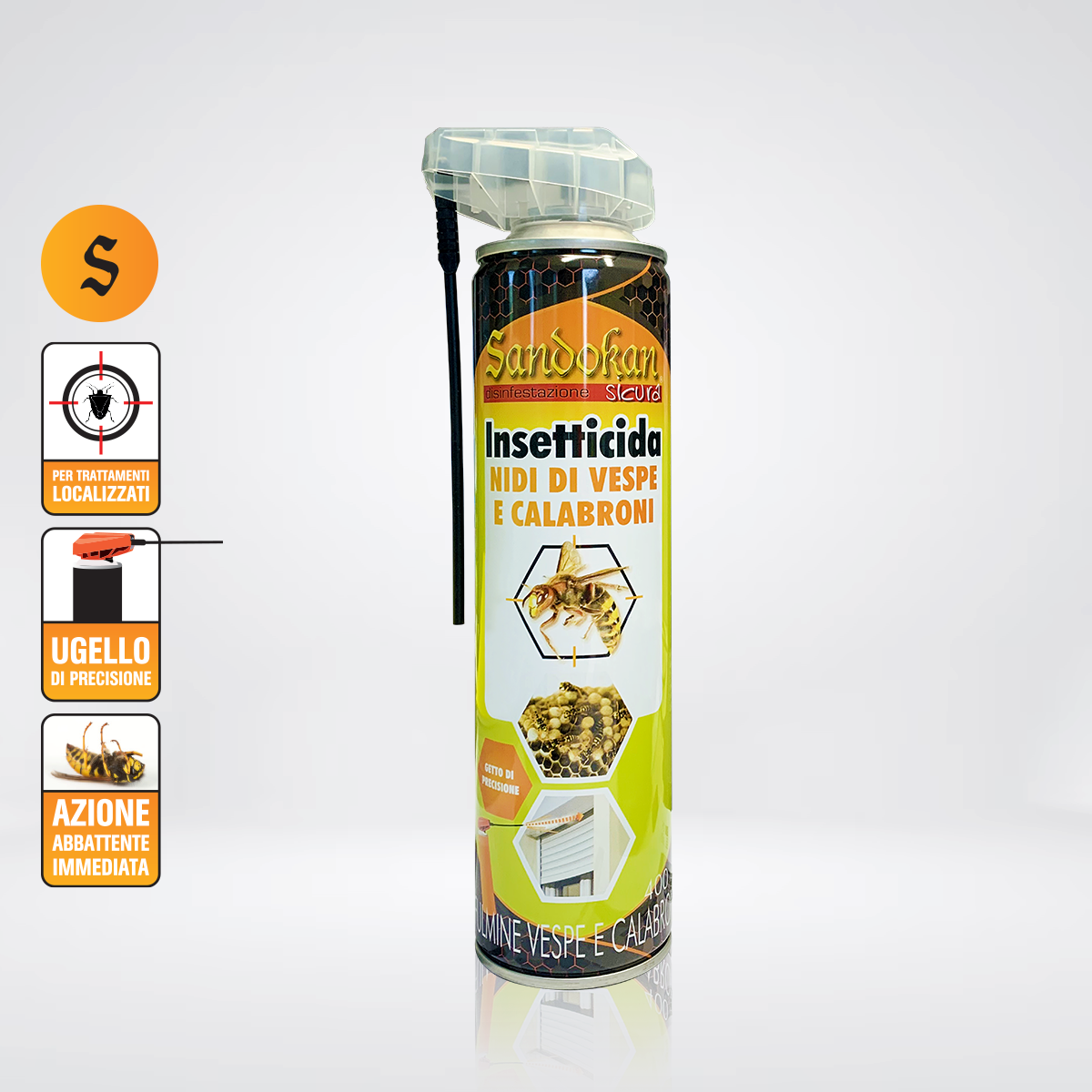 Insetticida spray per calabroni SANDOKAN PRECISION 400 ML | Leroy Merlin