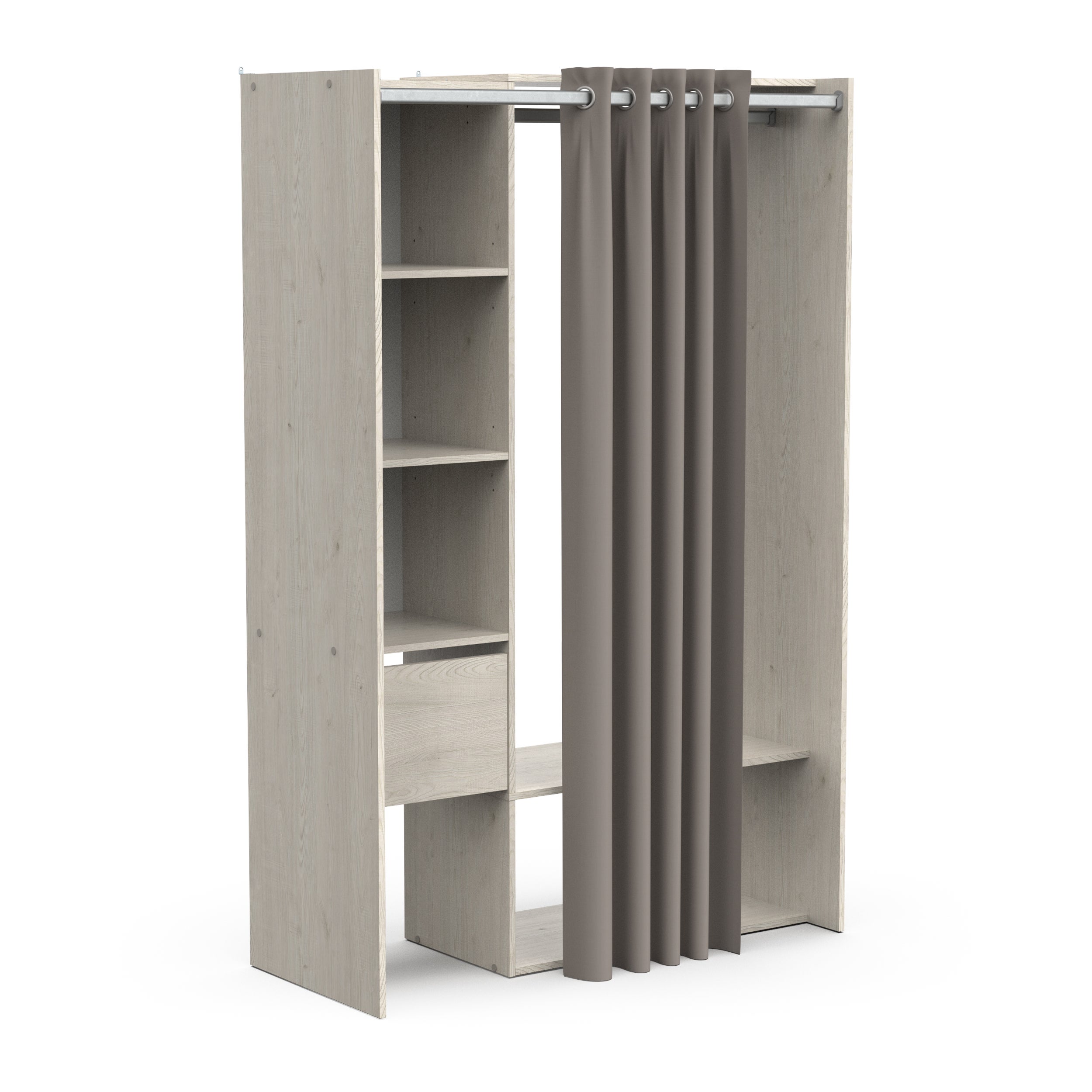 Kit dressing ajustable Flower avec rideau L.82,6/119,1 x H.183 x P.49,9 ...