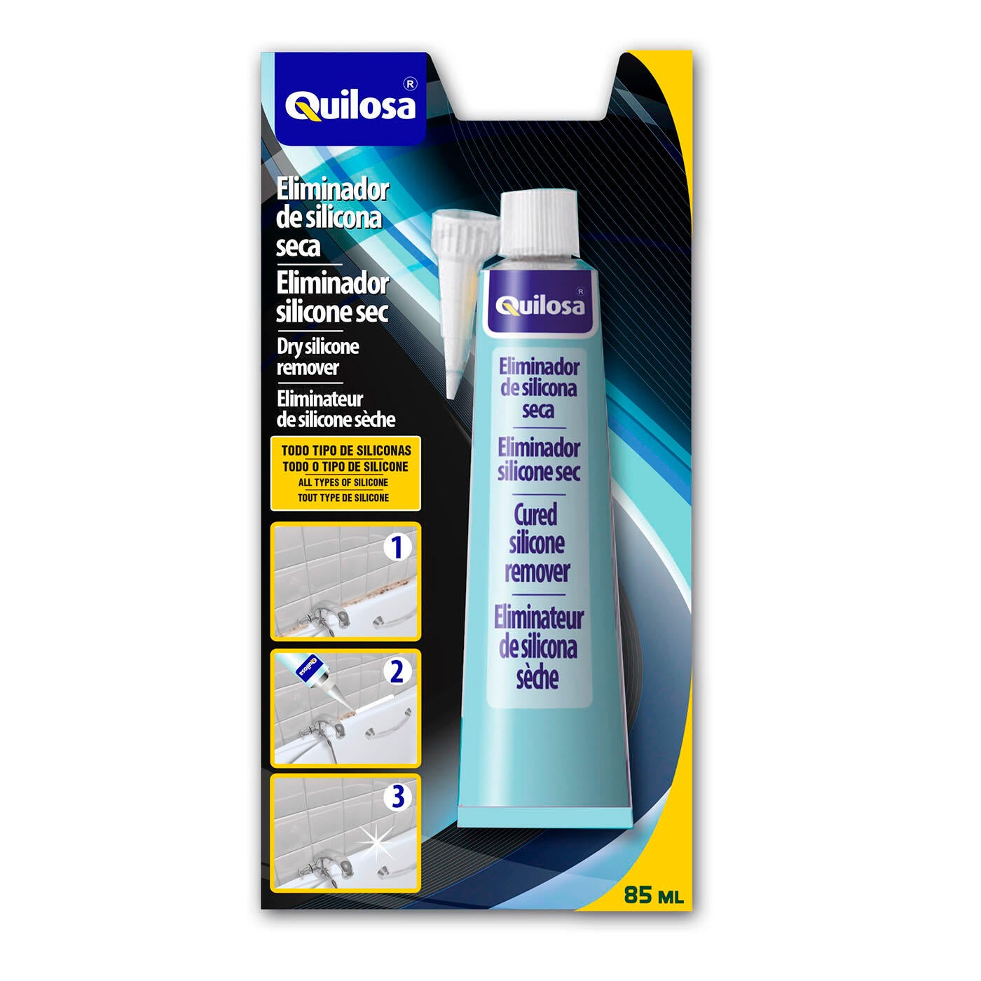 Eliminador silicona seca QUILOSA 85ml | Leroy Merlin