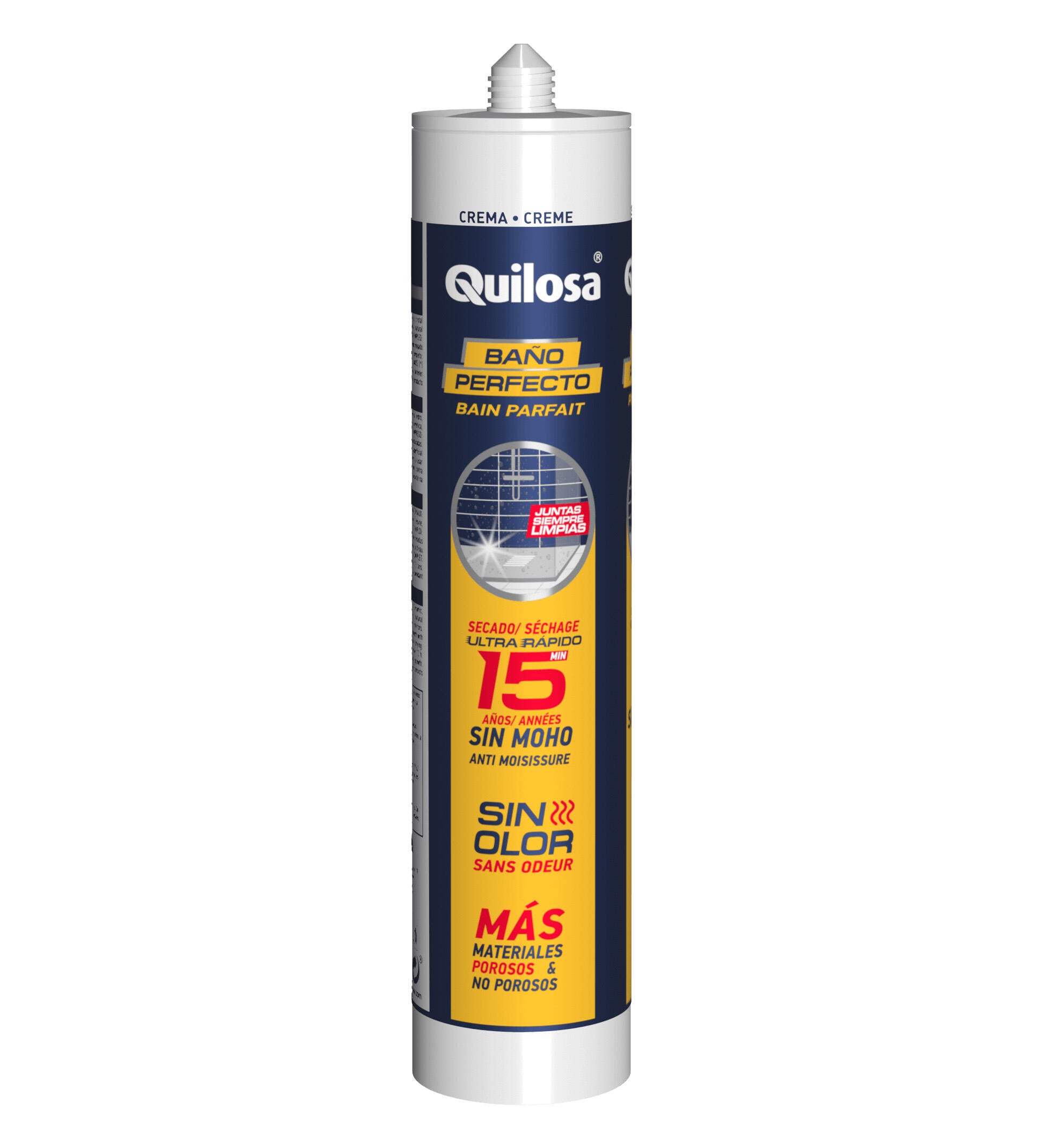 Silicona baño perfecto QUILOSA 280 ml crema | Leroy Merlin