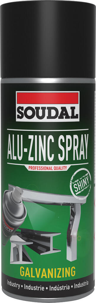 SPRAY DE ZINCO BRILHANTE SOUDAL 400ML | Obramat