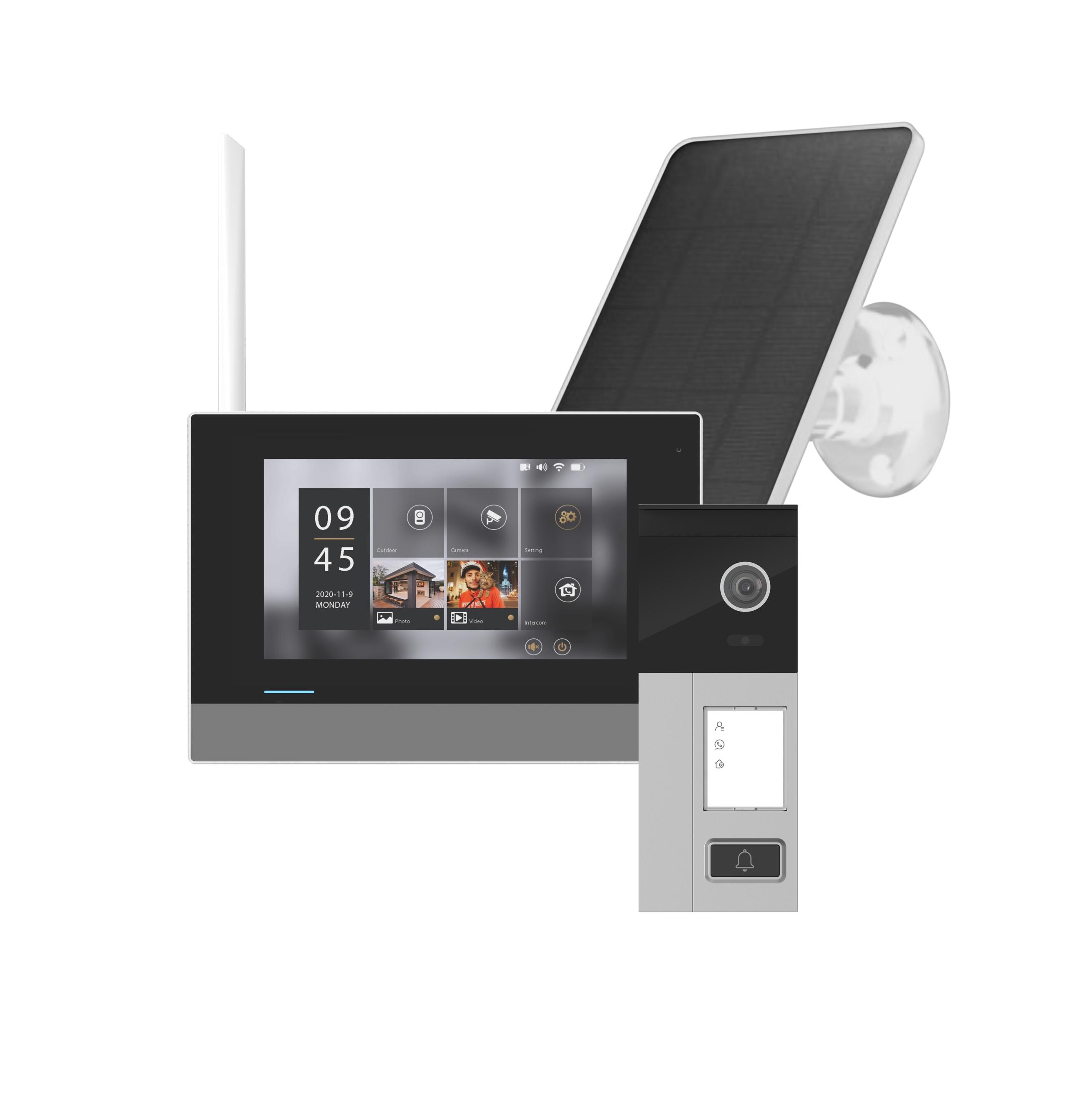 Visiophone DIO connecté sans fil + panneau solaire | Leroy Merlin