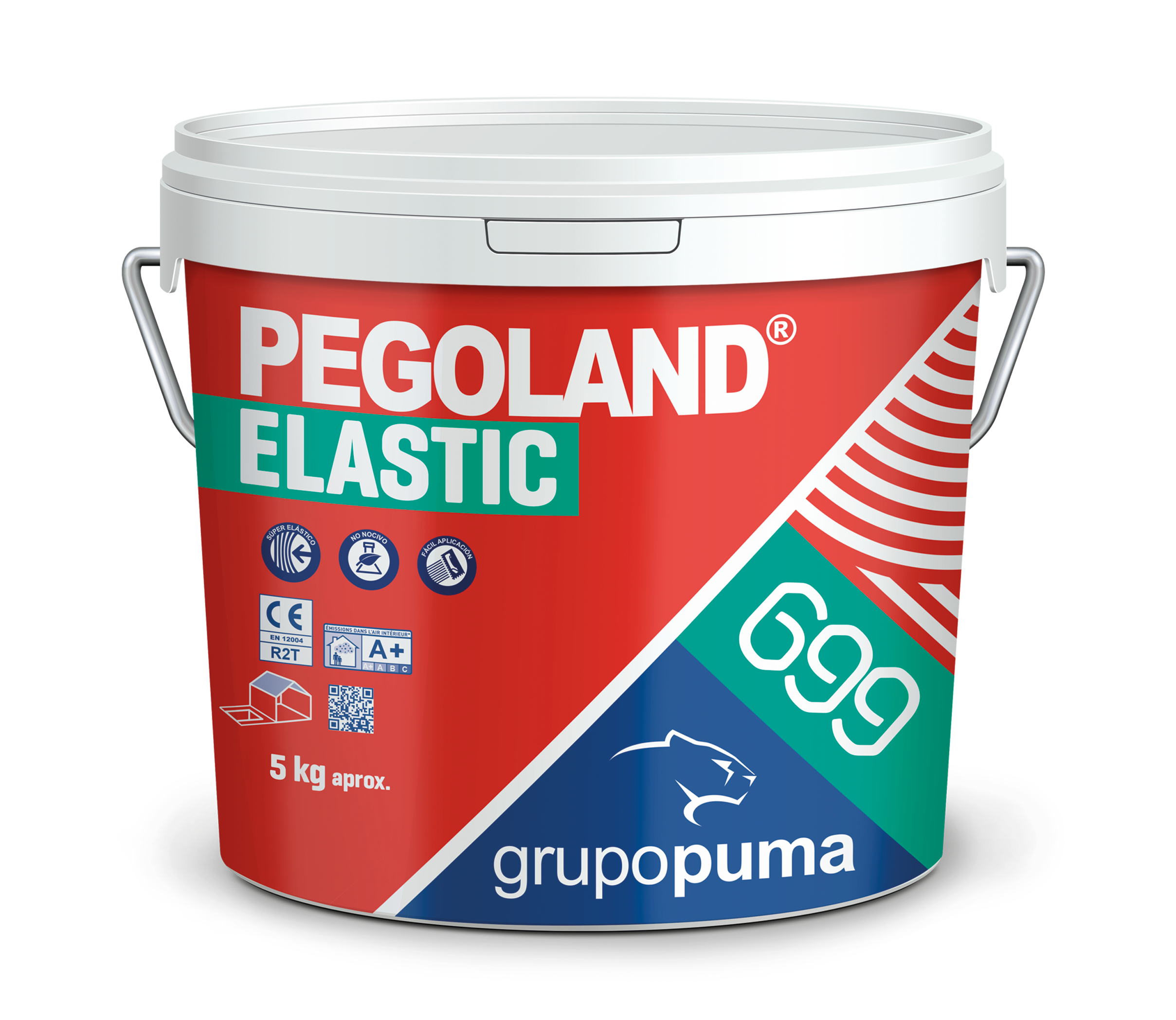 Adhesivo bicomponente Pegoland Elastic de 5kg | Leroy Merlin