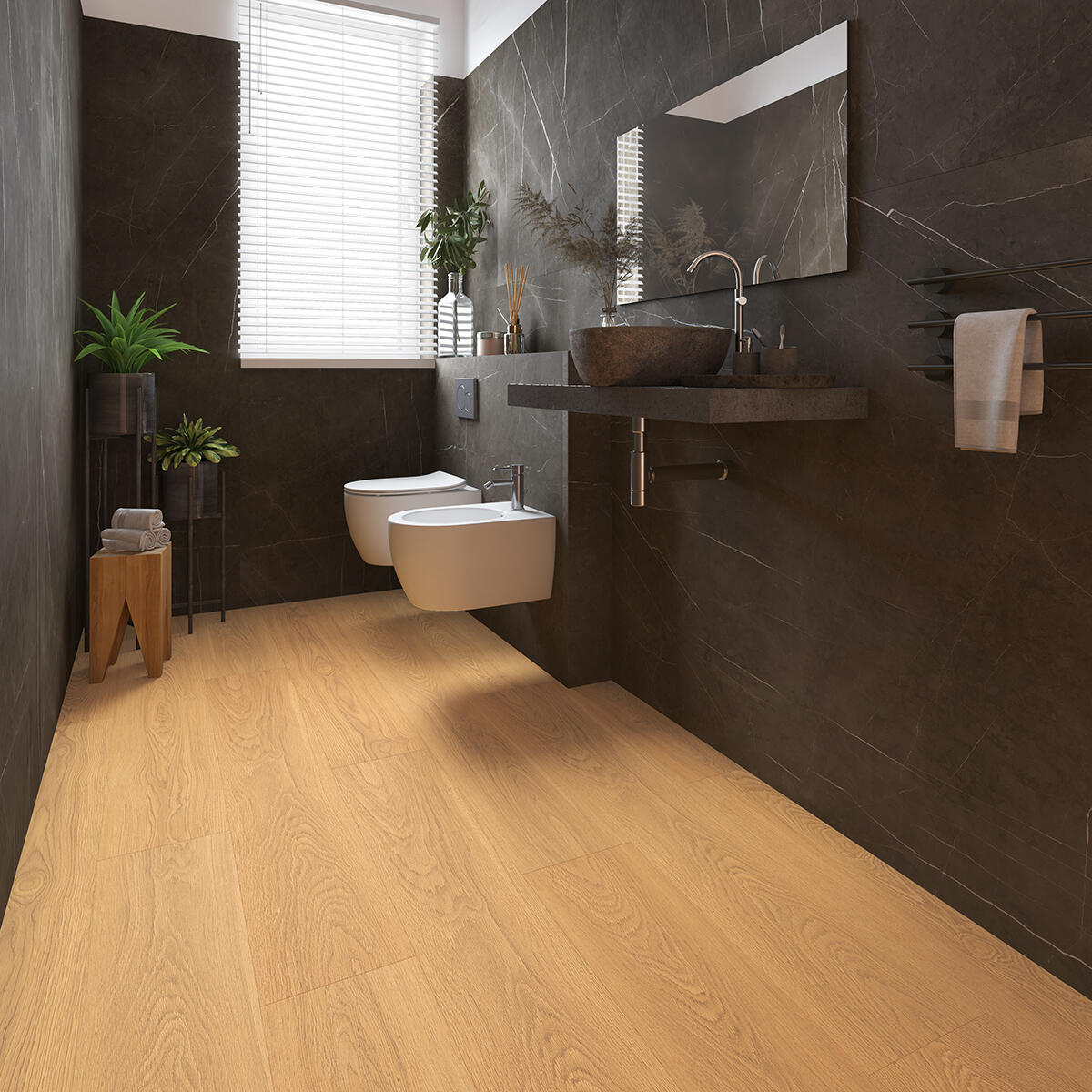 Pavimento laminato CLASSEN Uberwood rovere chiaro resistente all'acqua ...