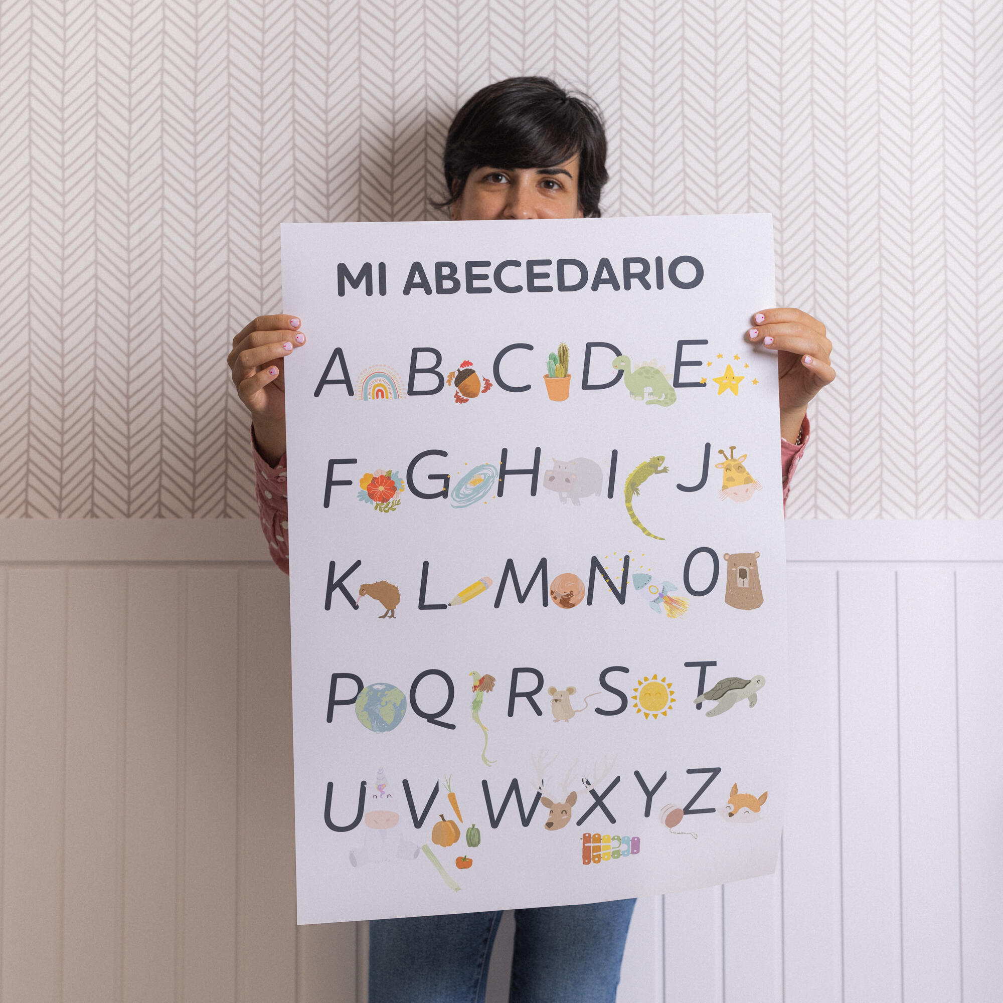 Lámina infantil mi abecedario 70 x 50 cm | Leroy Merlin