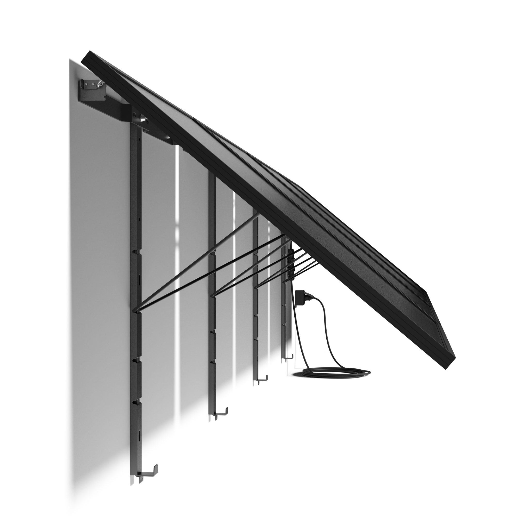 Kit Solar enchufable LEXMAN 4 paneles rígidos 440W para pared/suelo ...