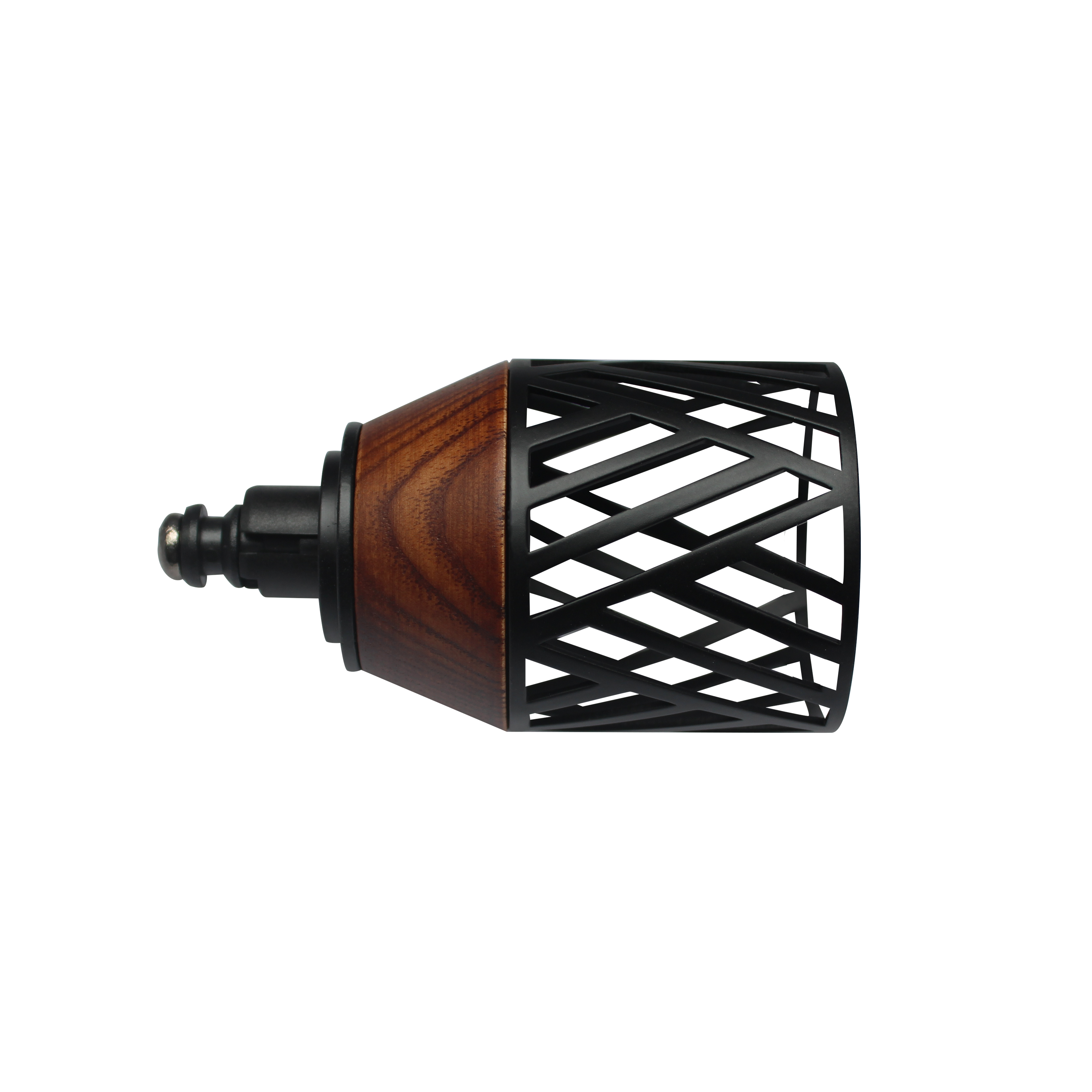 2 Terminales para barra de cortina D20 mm hierro Kanel cono INSPIRE ...