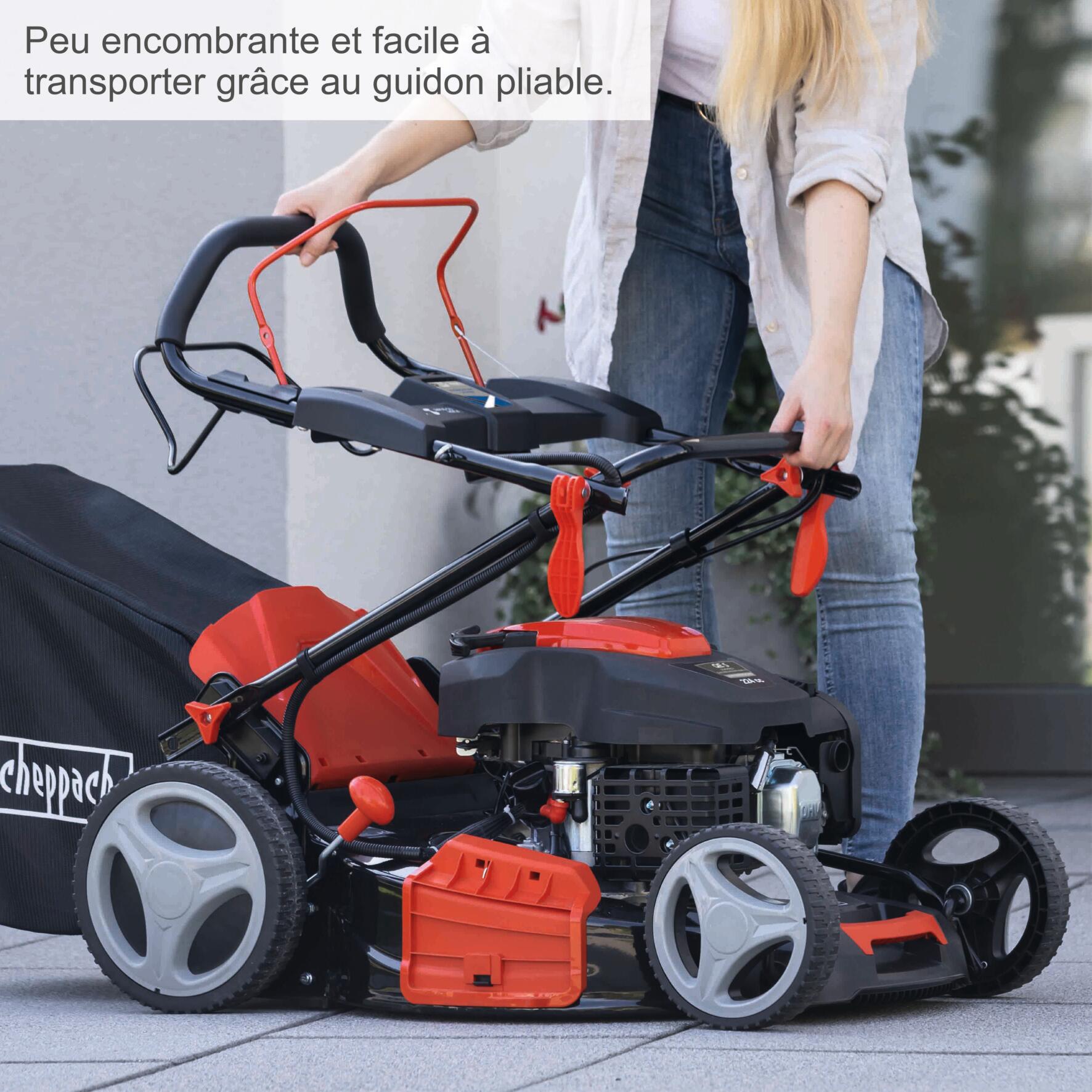 Tondeuse à essence SCHEPPACH Ms225-53e , 224 cm³, l.53 cm, démarrage ...