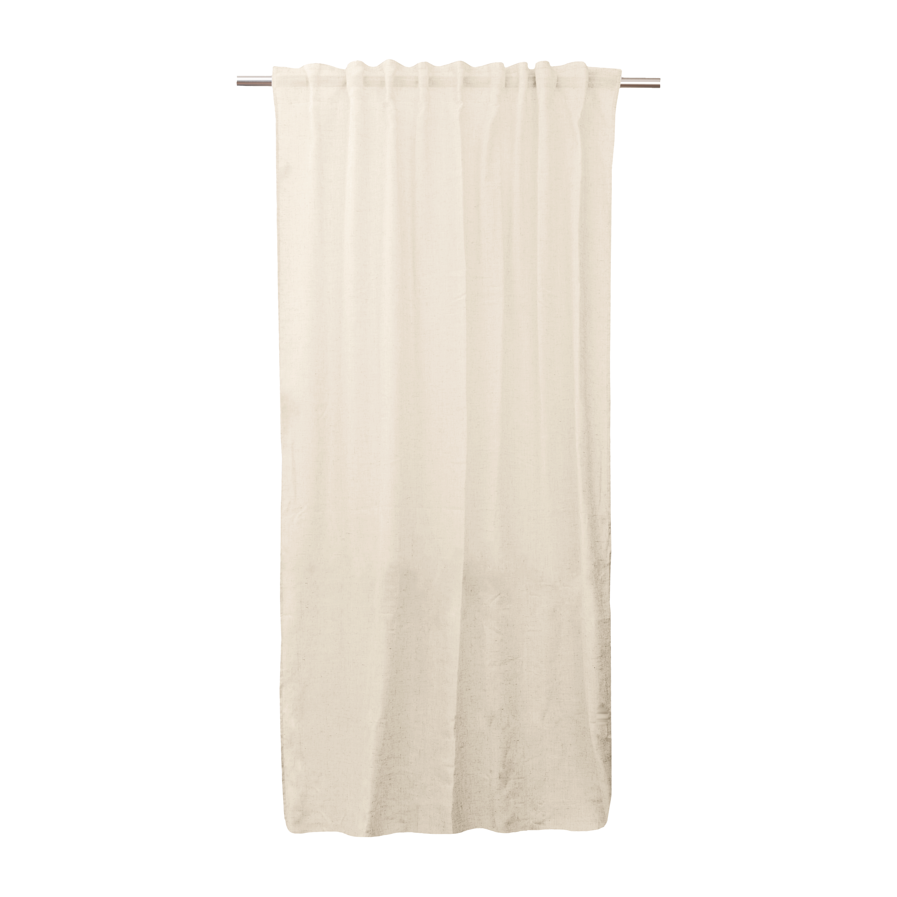 Firana na taśmie Teo 140 x 280 cm beżowa Inspire - Leroy Merlin