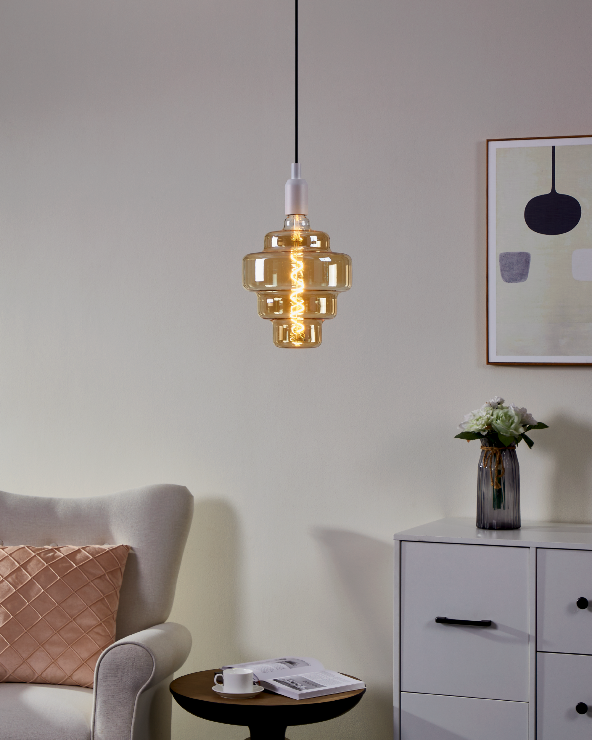 Bombilla decorativa LED E27 forma rombo 200 lúmenes 4W color de la luz ...