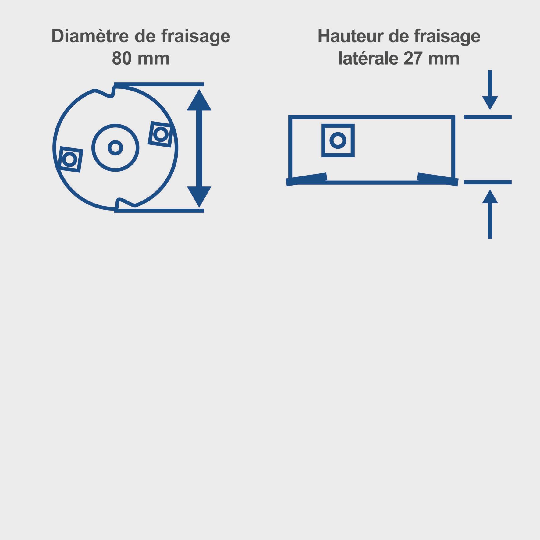 Rabot fraiseuse filaire SCHEPPACH Lfr720, 720 W | Leroy Merlin