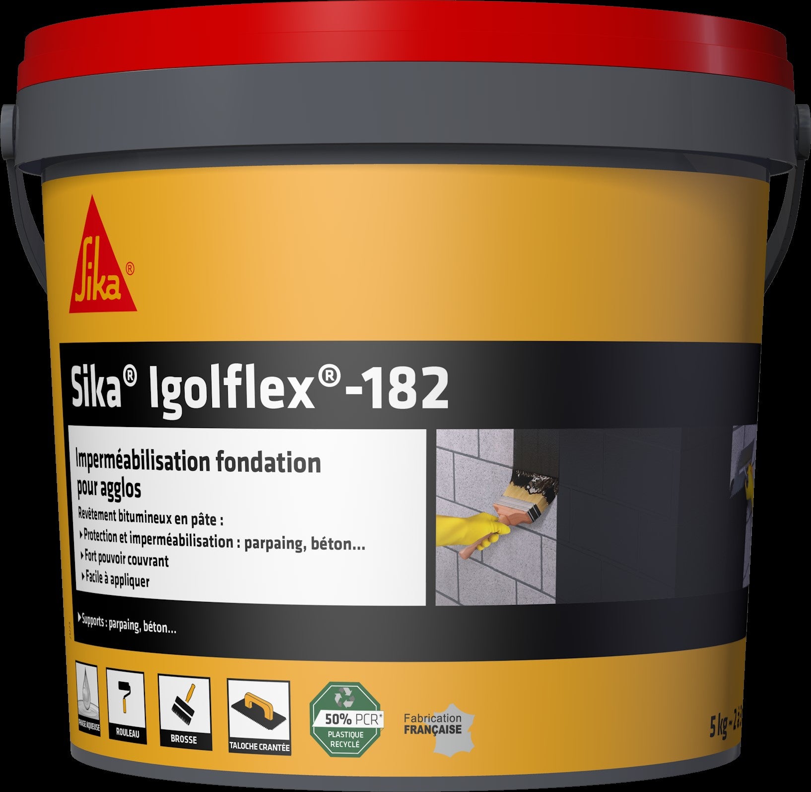 Enduit bitumeux fond IGOLFLEX 182 SIKA 5Kg | Leroy Merlin