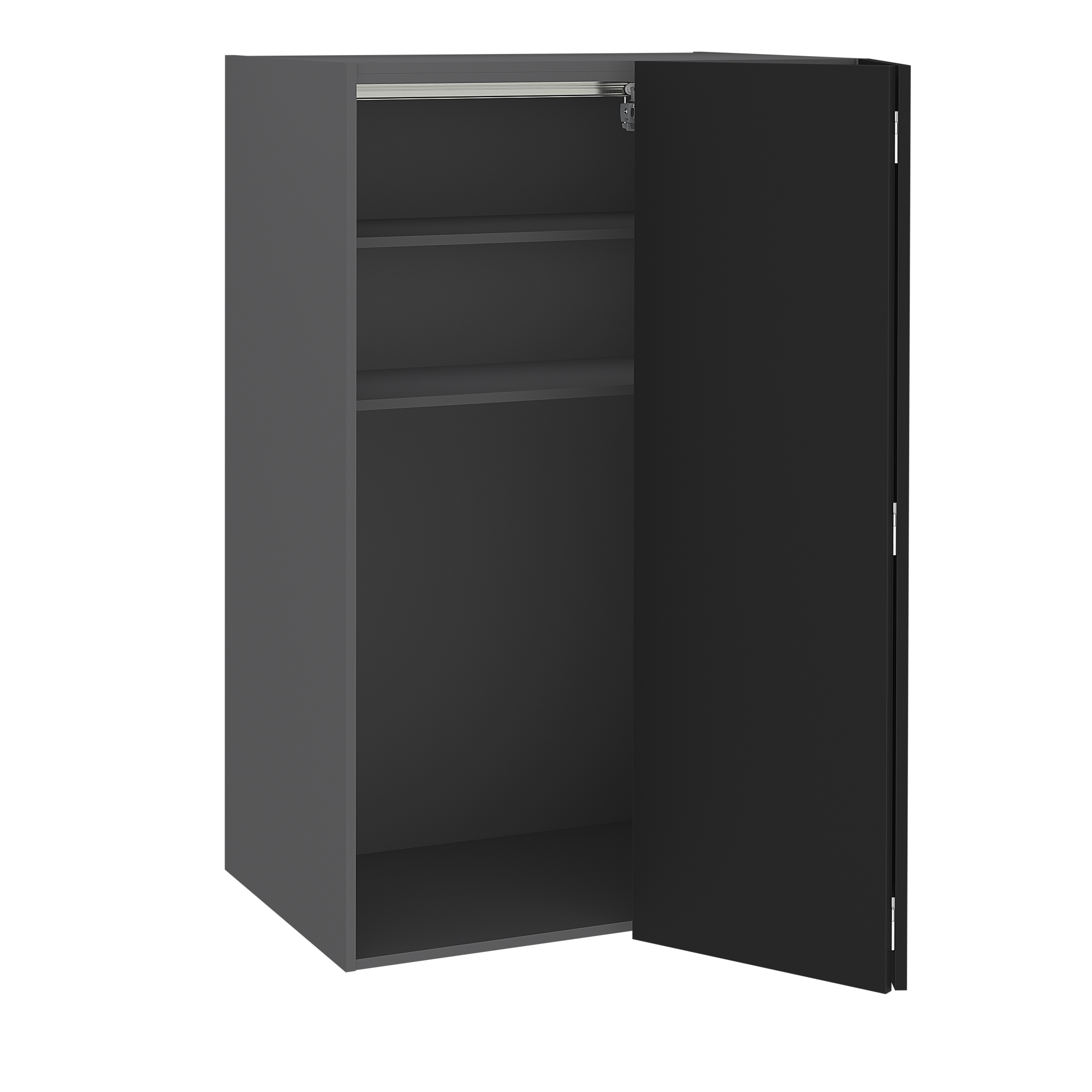 Meuble bar à café de cuisine Vienne noir 2 portes H137.6 x l90 | Leroy ...