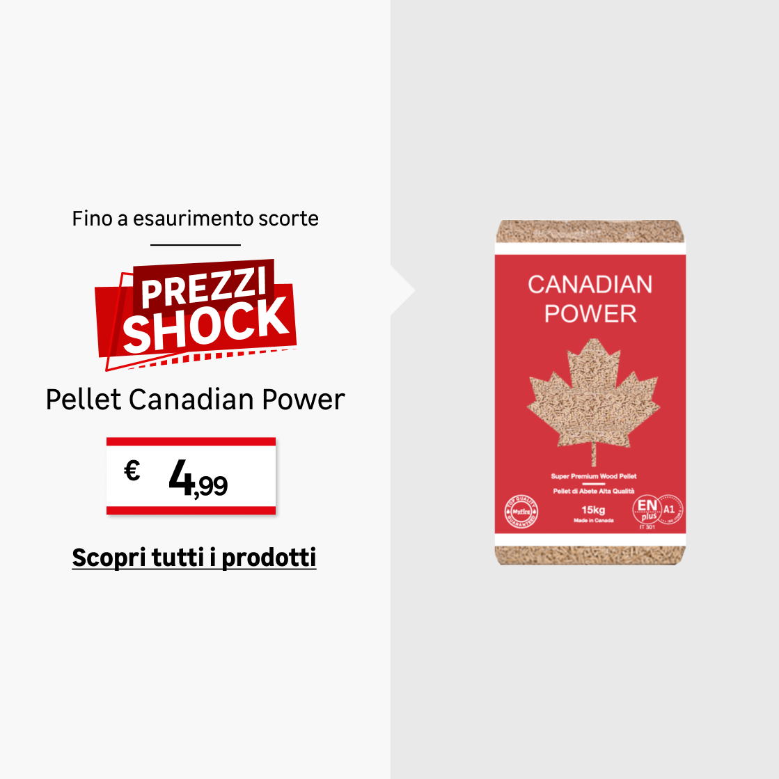 Speciale prezzi shock Pellet Candianpower | Leroy Merlin